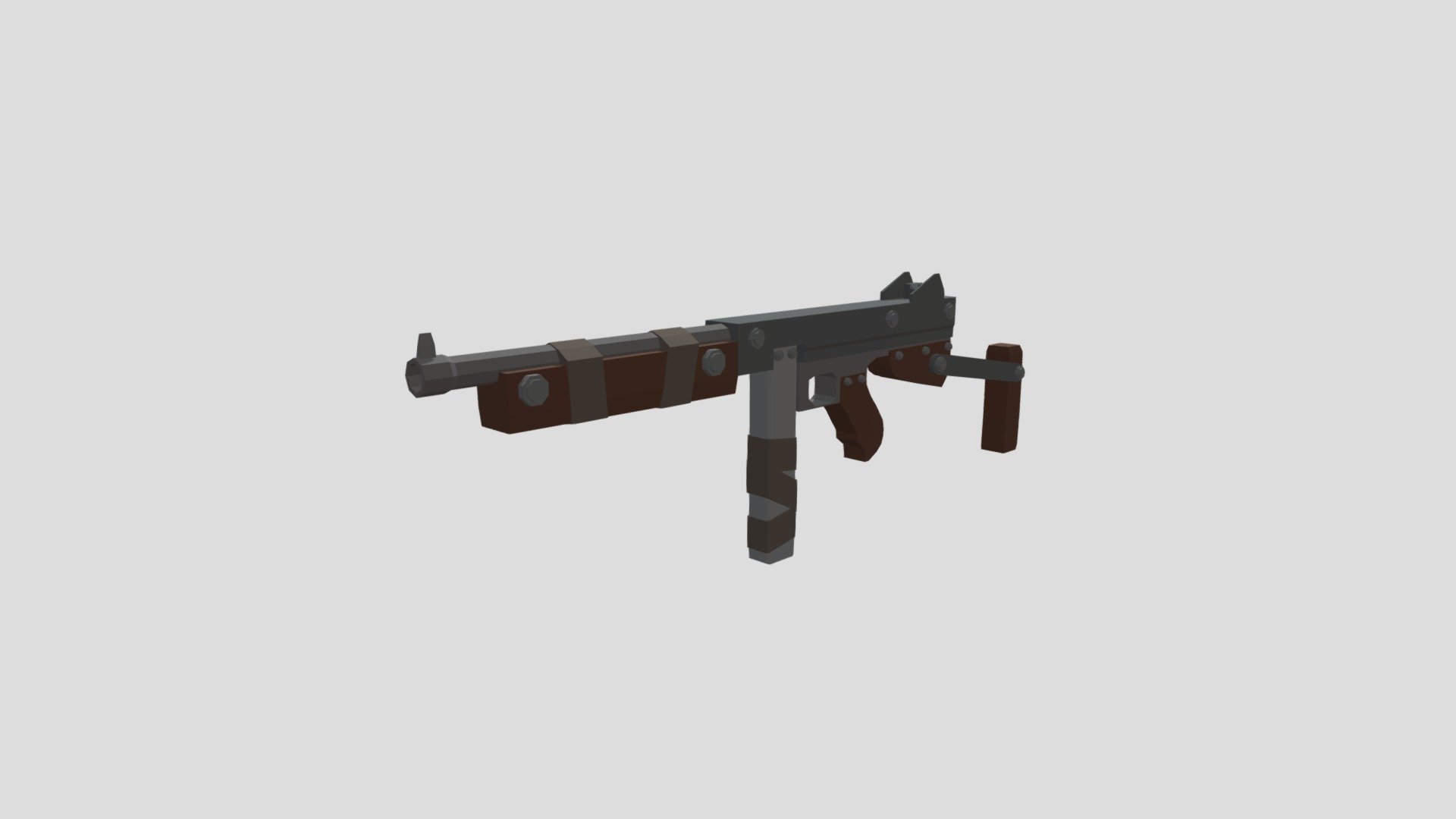 Low Poly Rust Thompson - 3D model by Plife (@schmidtkyson43) [1723761 ...