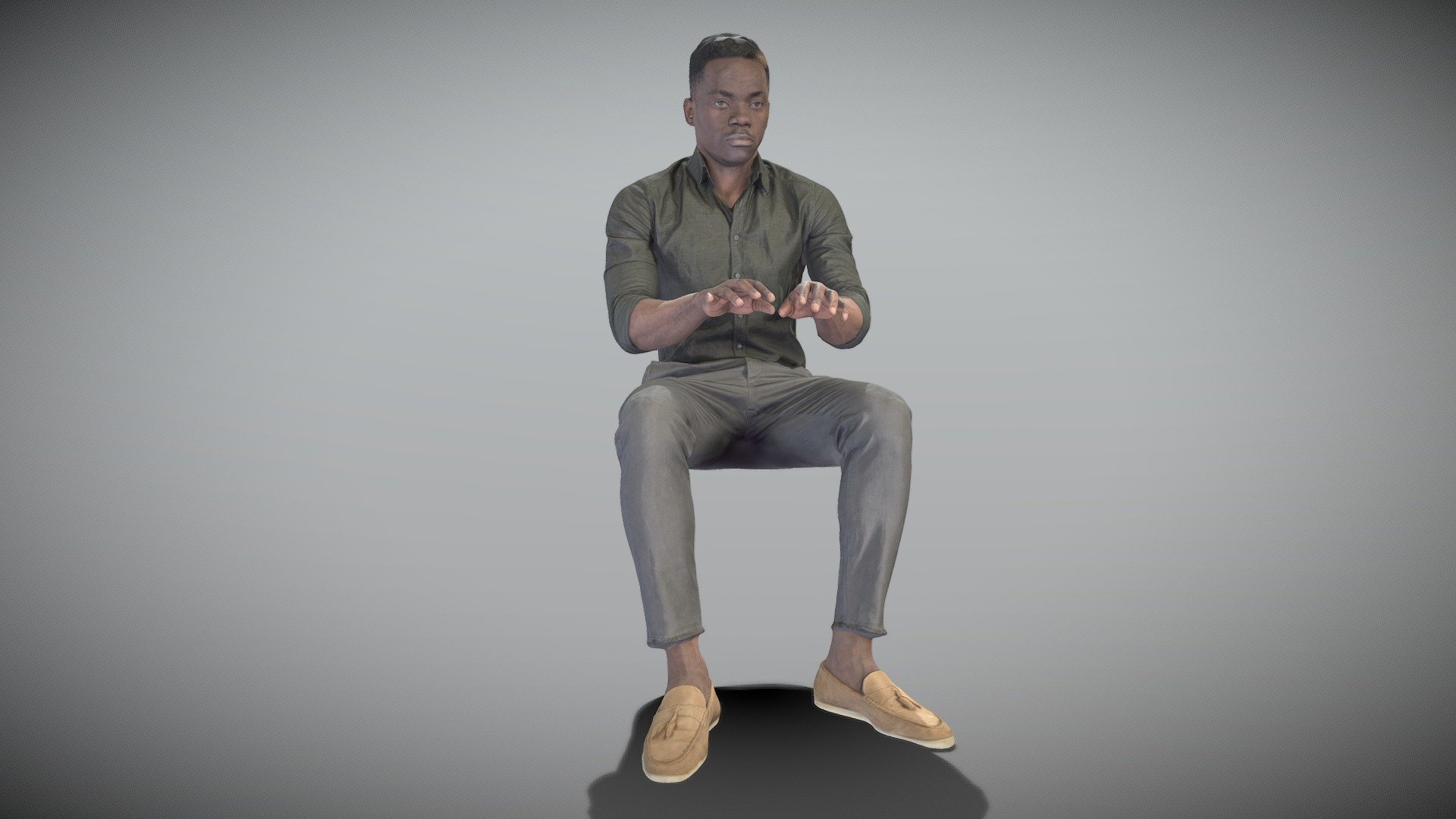 Young man in office style using laptop 233 - Buy Royalty Free 3D model ...