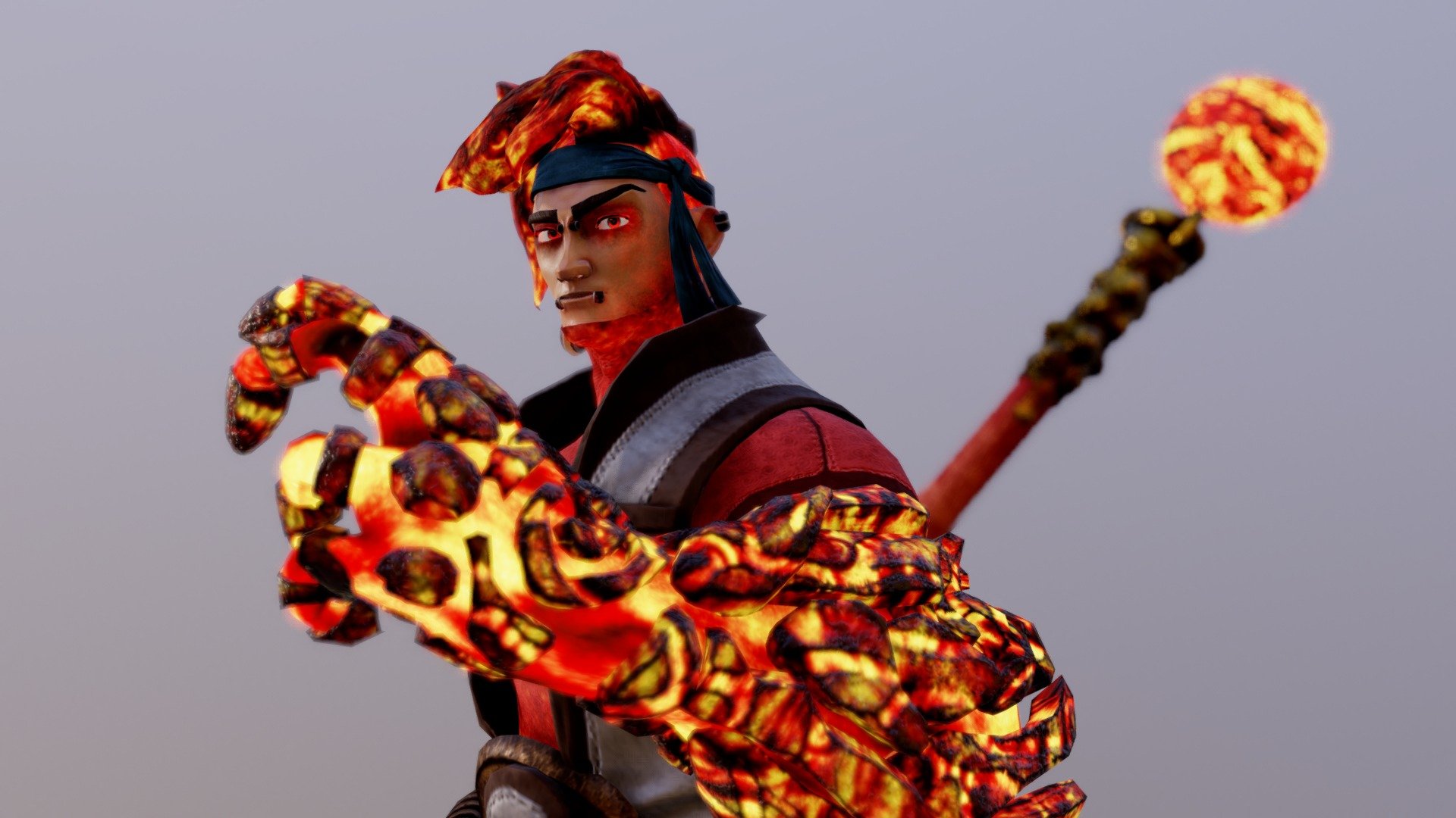 Fire hero - 3D model by killerxtreme [1727859] - Sketchfab