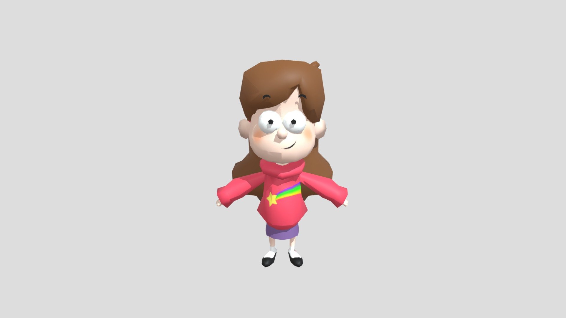 ADI 2.0: Mabel Pines (Fully rigged) - Download Free 3D model by Charred ...