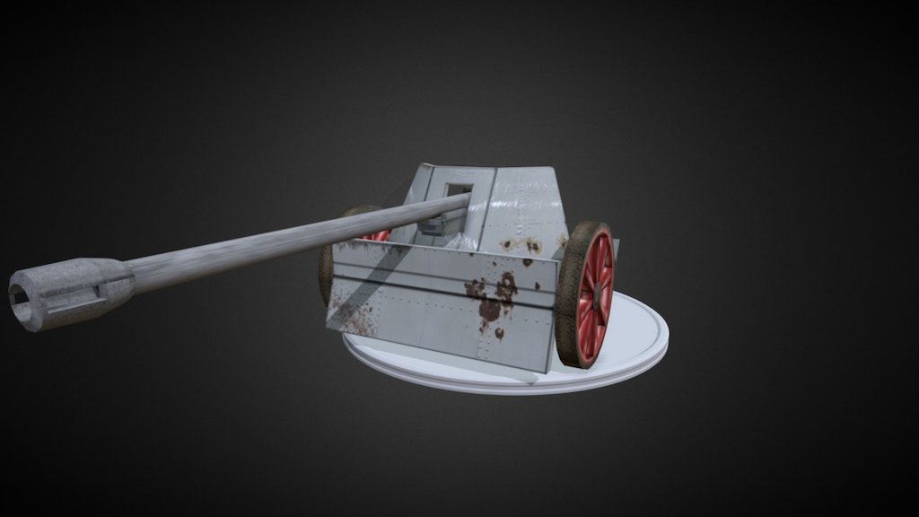 7.5 cm Pak 40 - 3D model by Chris Zirk (@schnueres) [1728b1c] - Sketchfab