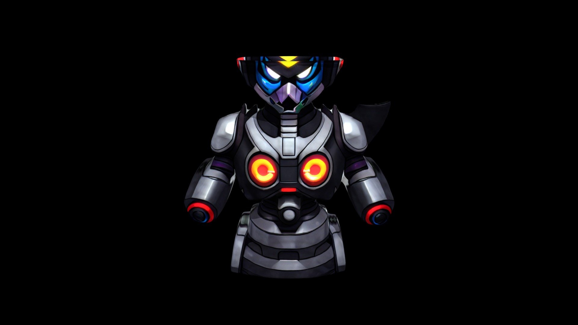 Helmet Mask Robot Cartoon 1498 - Download Free 3D model by klrxyz ...