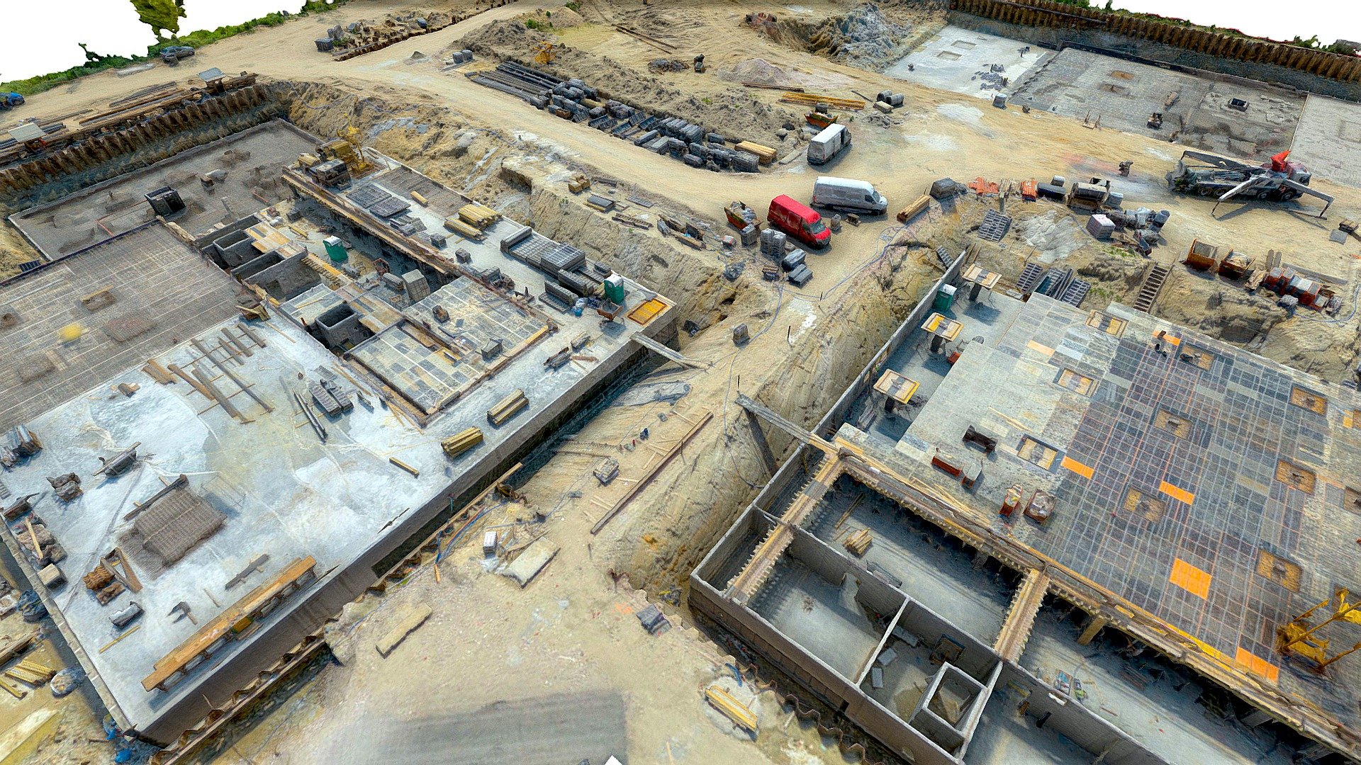 Construction site - foundation slabs - 3D model by archiwum_xyz ...
