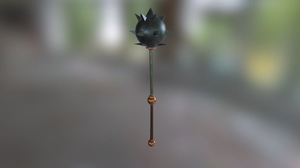 spiked mace - 3D model by ultrakiller88 [172c712] - Sketchfab