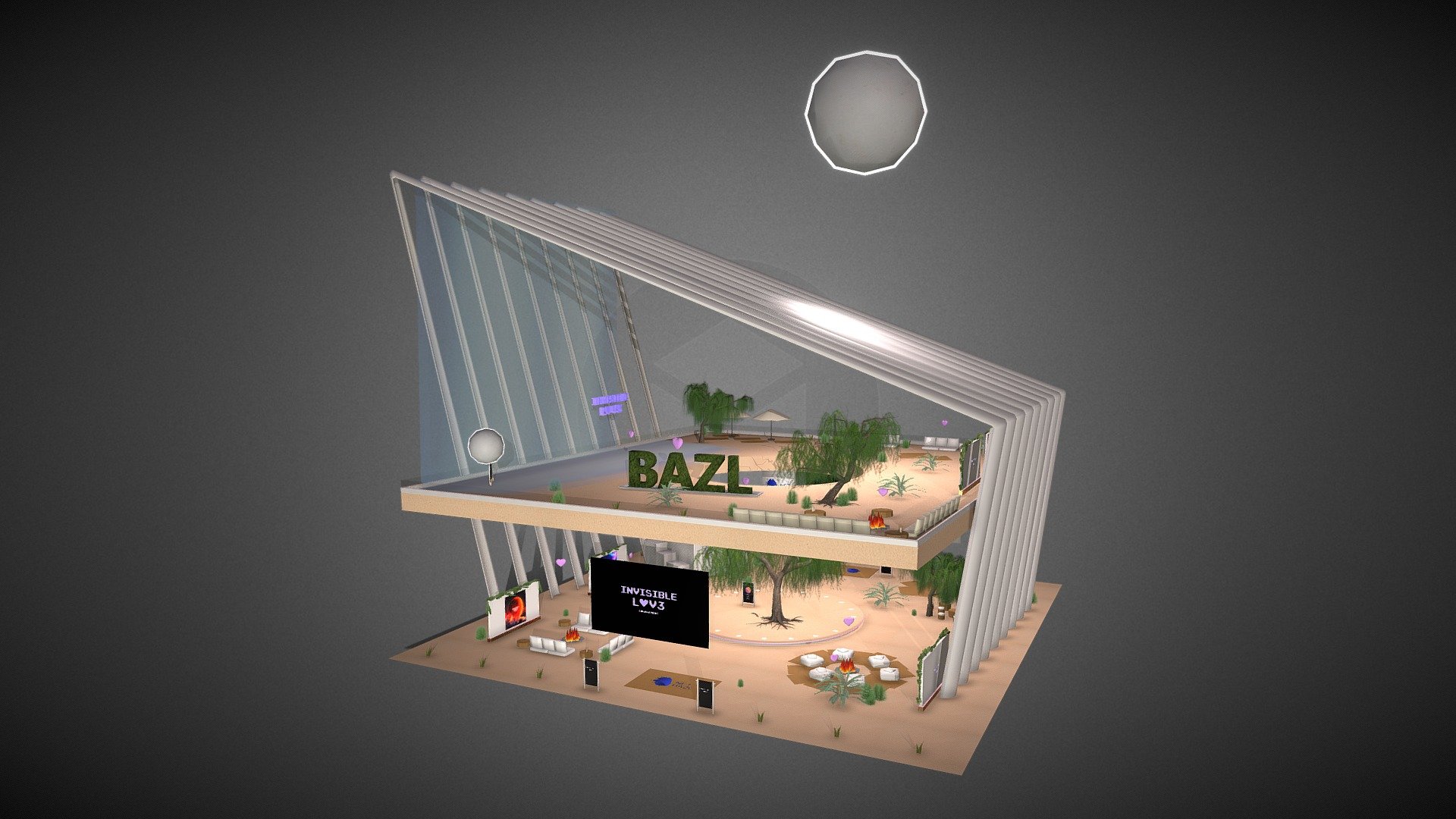 Invisible Lov3 | Engagement Venue - 3D model by Low Poly Models ...