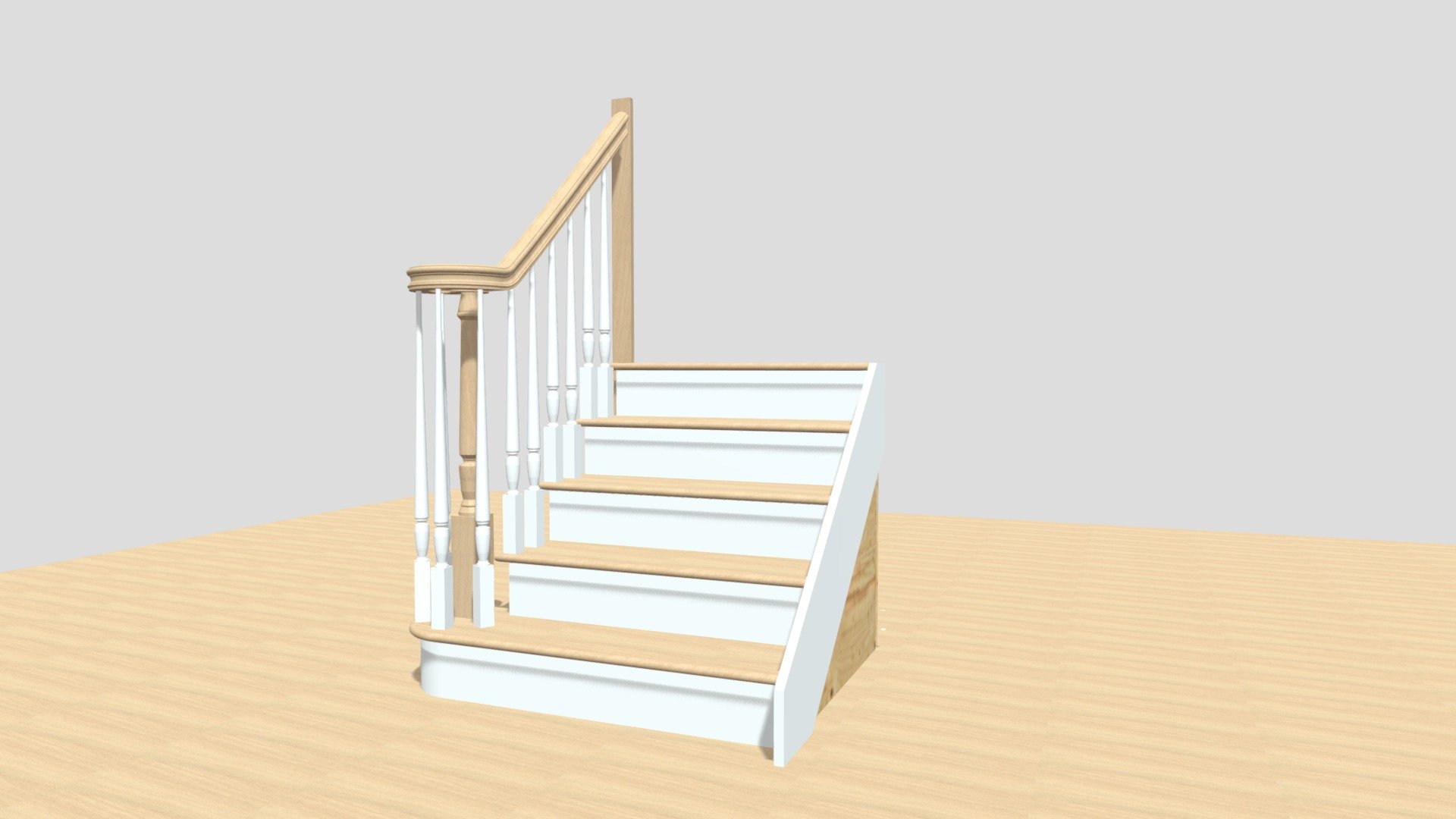 Country Carpet Primed Balusters - 3D model by PatDPS [172e037] - Sketchfab