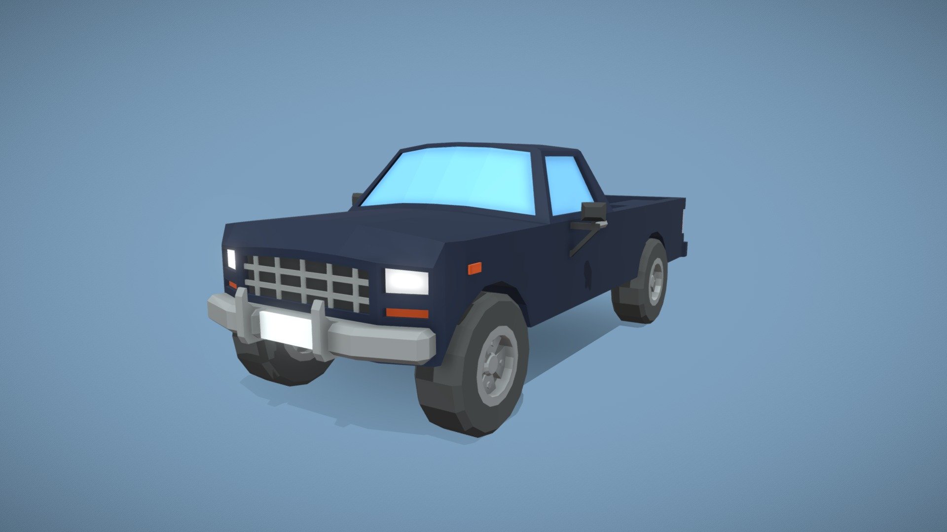 Low Poly American Pickup Truck - Download Free 3D model by Pongo115 ...
