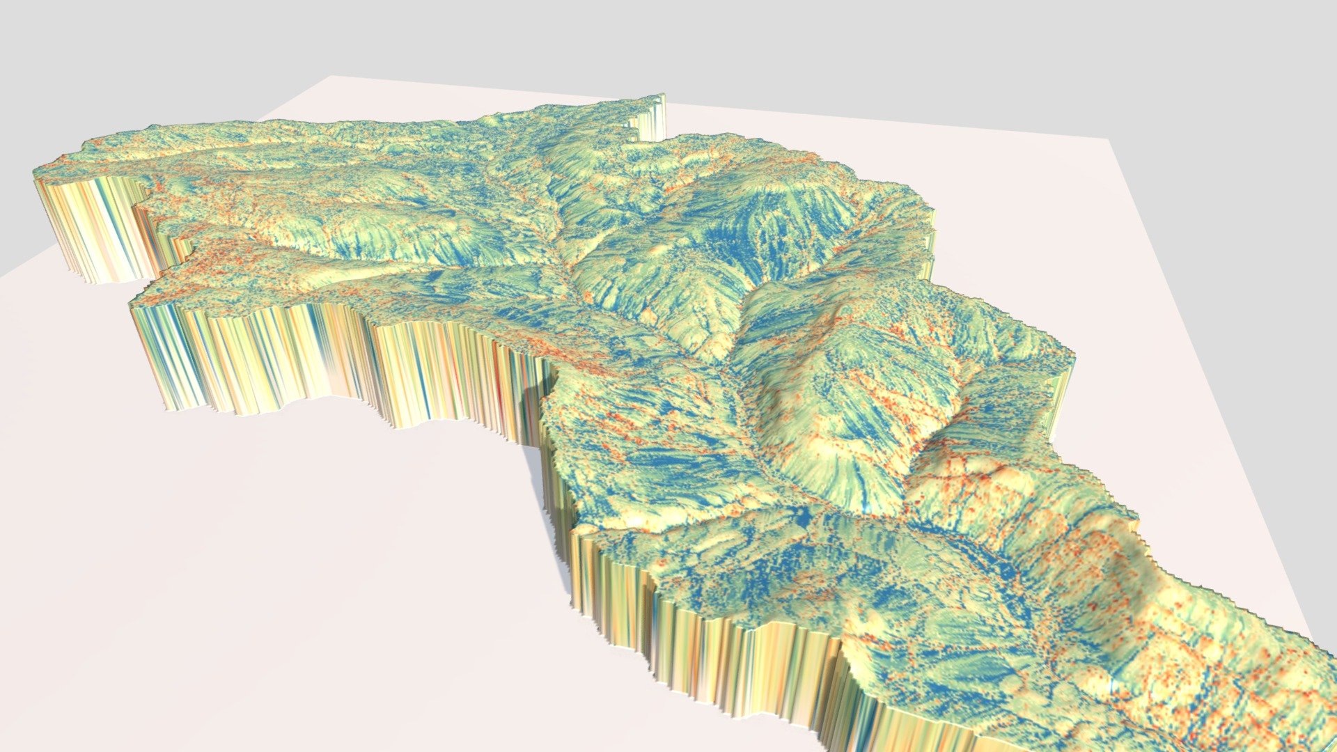 Hydrological connectivity for Arkengarthdale - 3D model by Sim M ...
