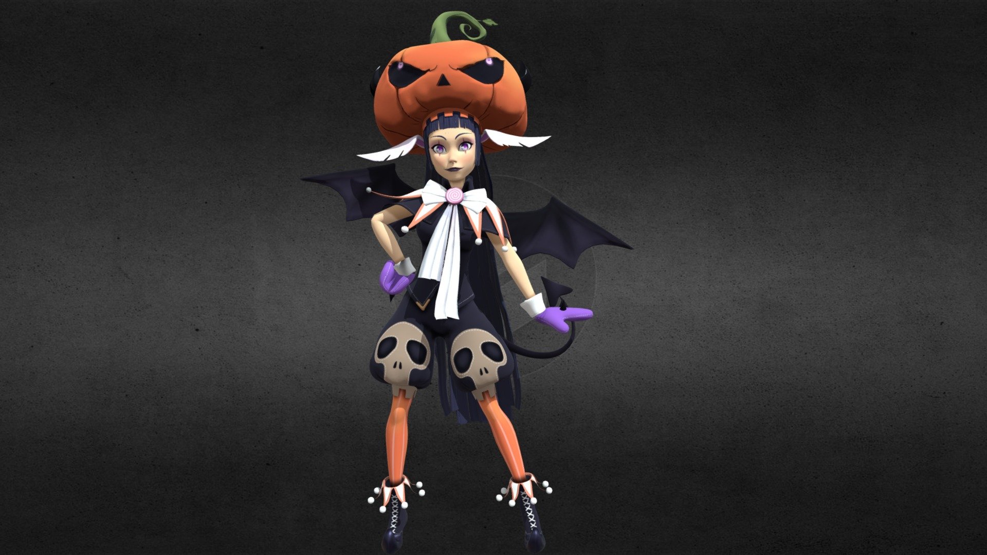 PUMPKIN GIRL - 3D model by Indira (@Iard) [1731f89] - Sketchfab