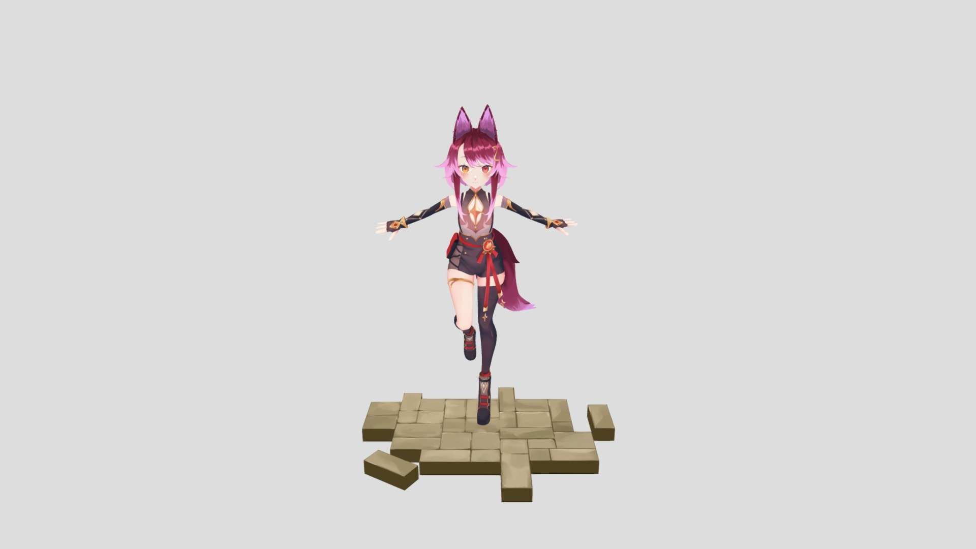 anime model practice study - 3D model by hojucheng(小龍) (@hojucheng ...