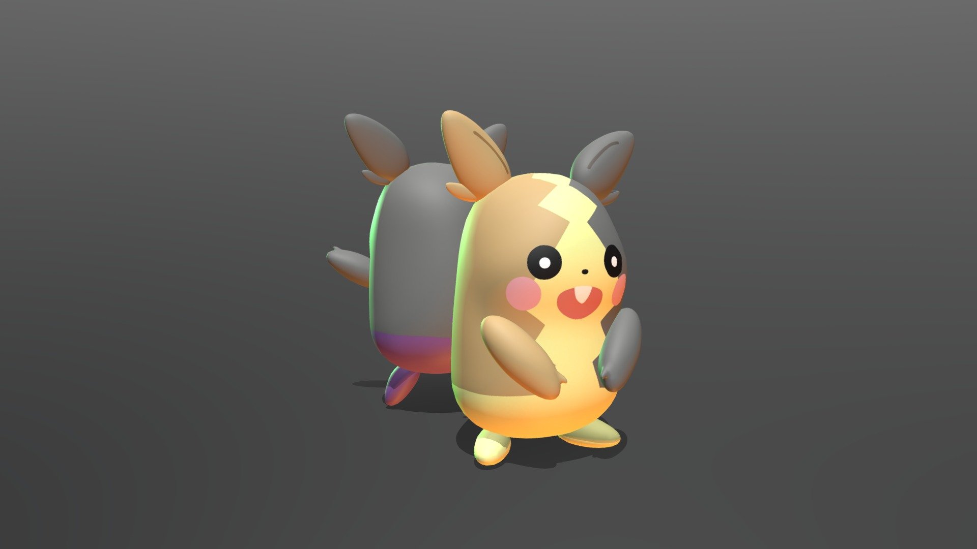 Pokémon Sword and Shield - Morpeko Fan Art - 3D model by BlackPyoVic ...