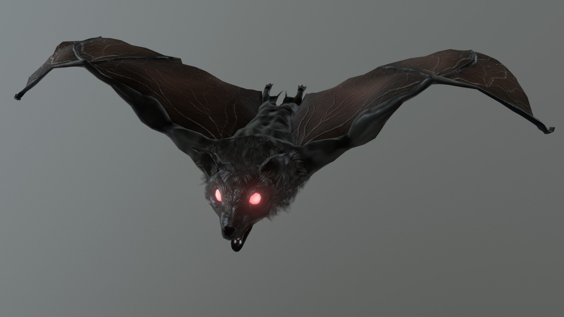Bat (mid texture) - 3D model by Christian Daly Design (@christian ...