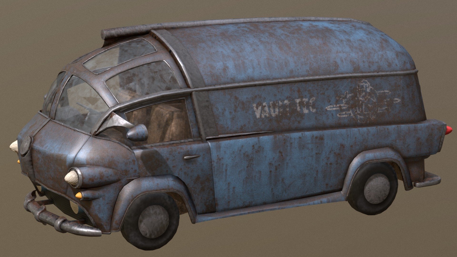 VAULT-TEC car rust - after - Buy Royalty Free 3D model by Thomas Binder ...