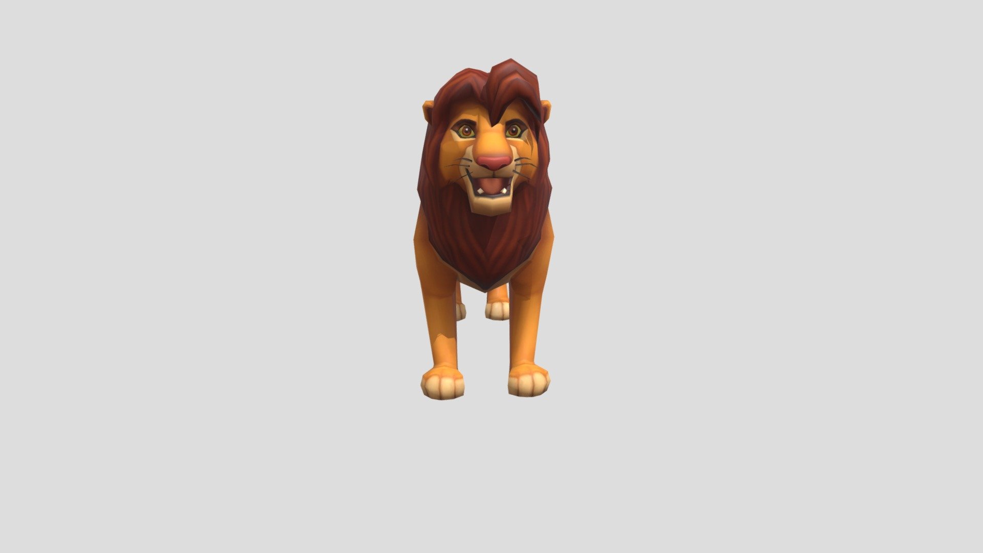 Simba (The King Lion) - Download Free 3D model by Guilherme Navarro ...