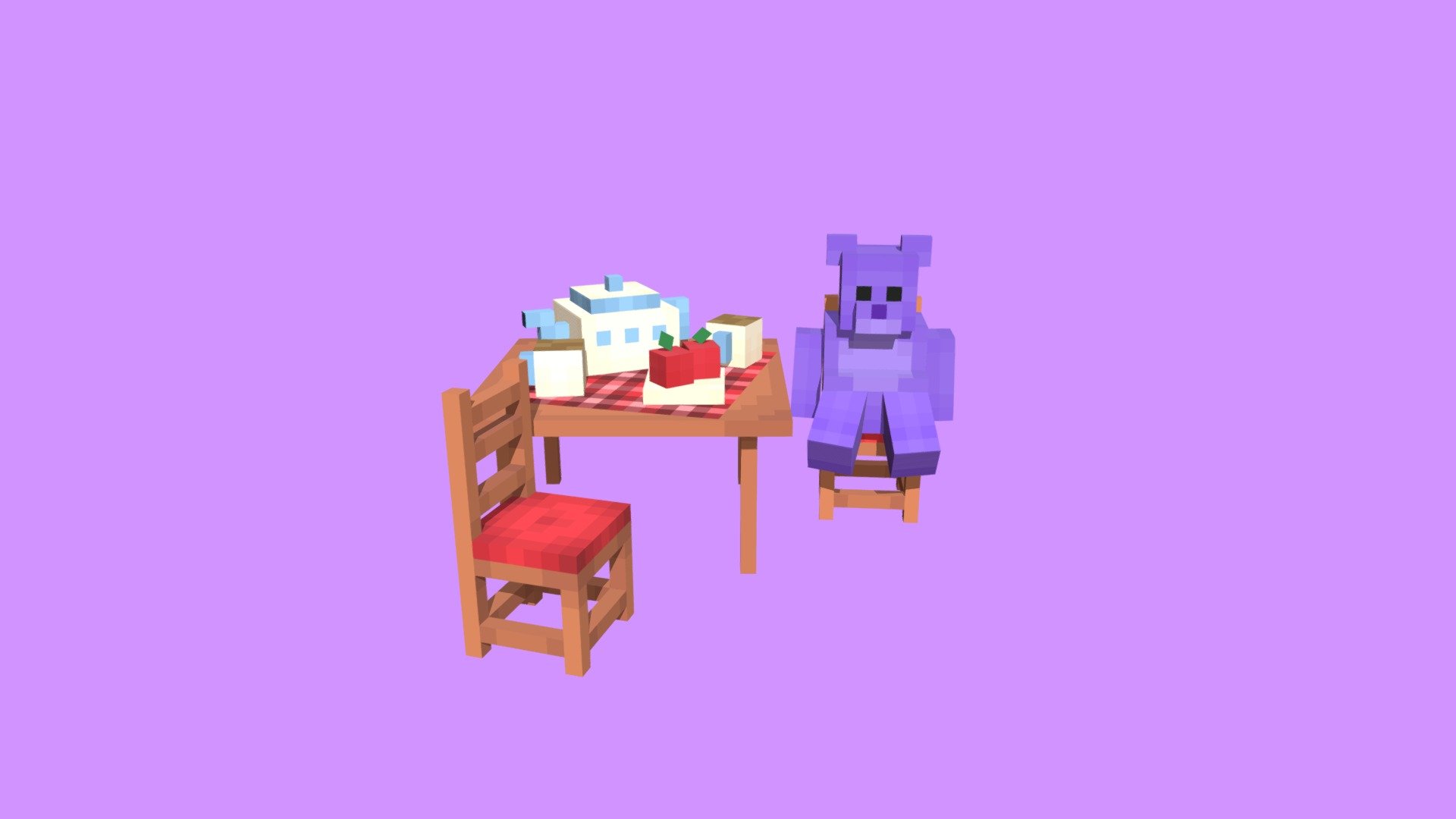 Toy Tea Party - 3D model by spacecactoid [173d4c8] - Sketchfab