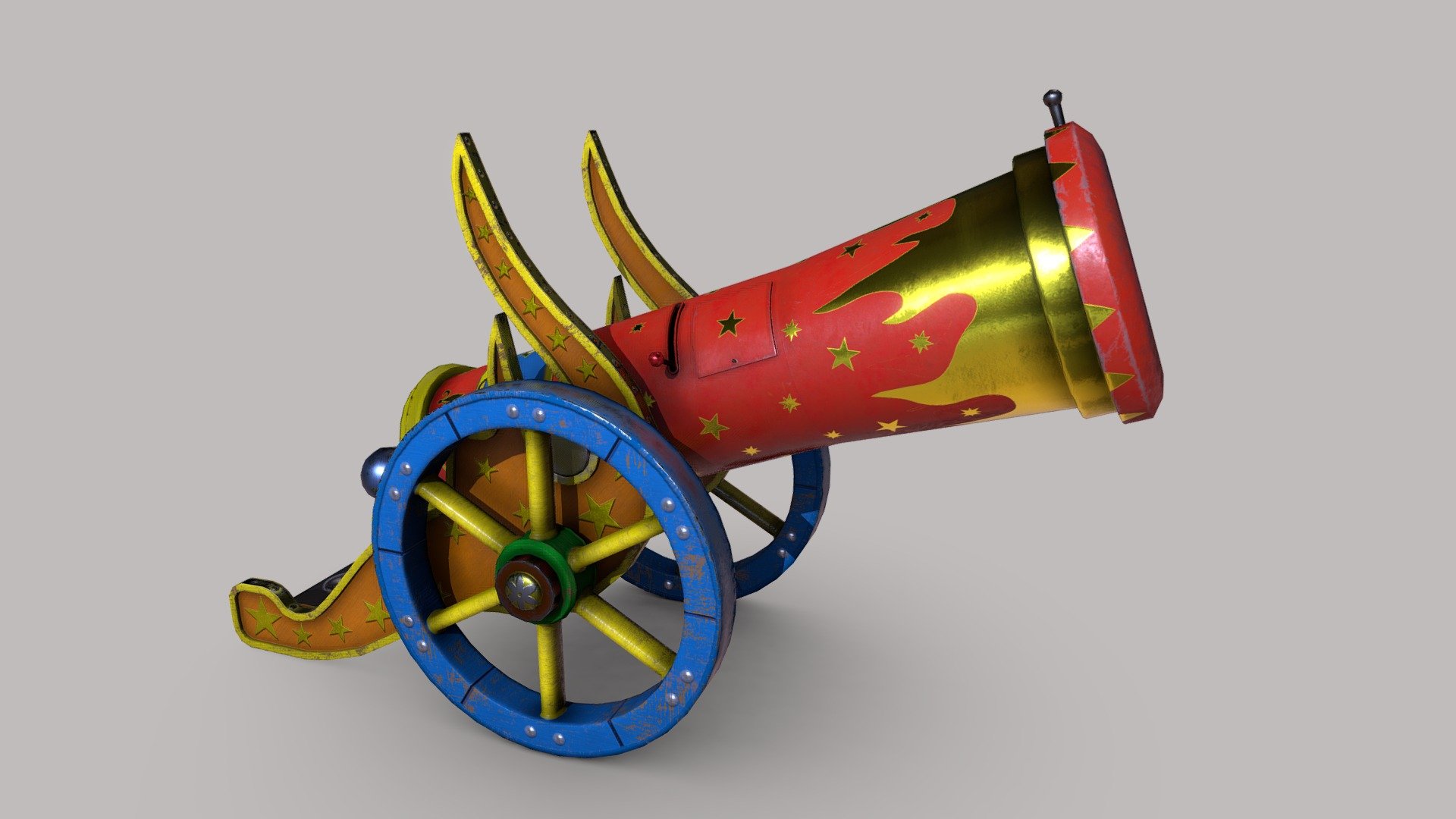 Circus cannon - 3D model by Egor Surin (@stark.egor) [173f09d] - Sketchfab
