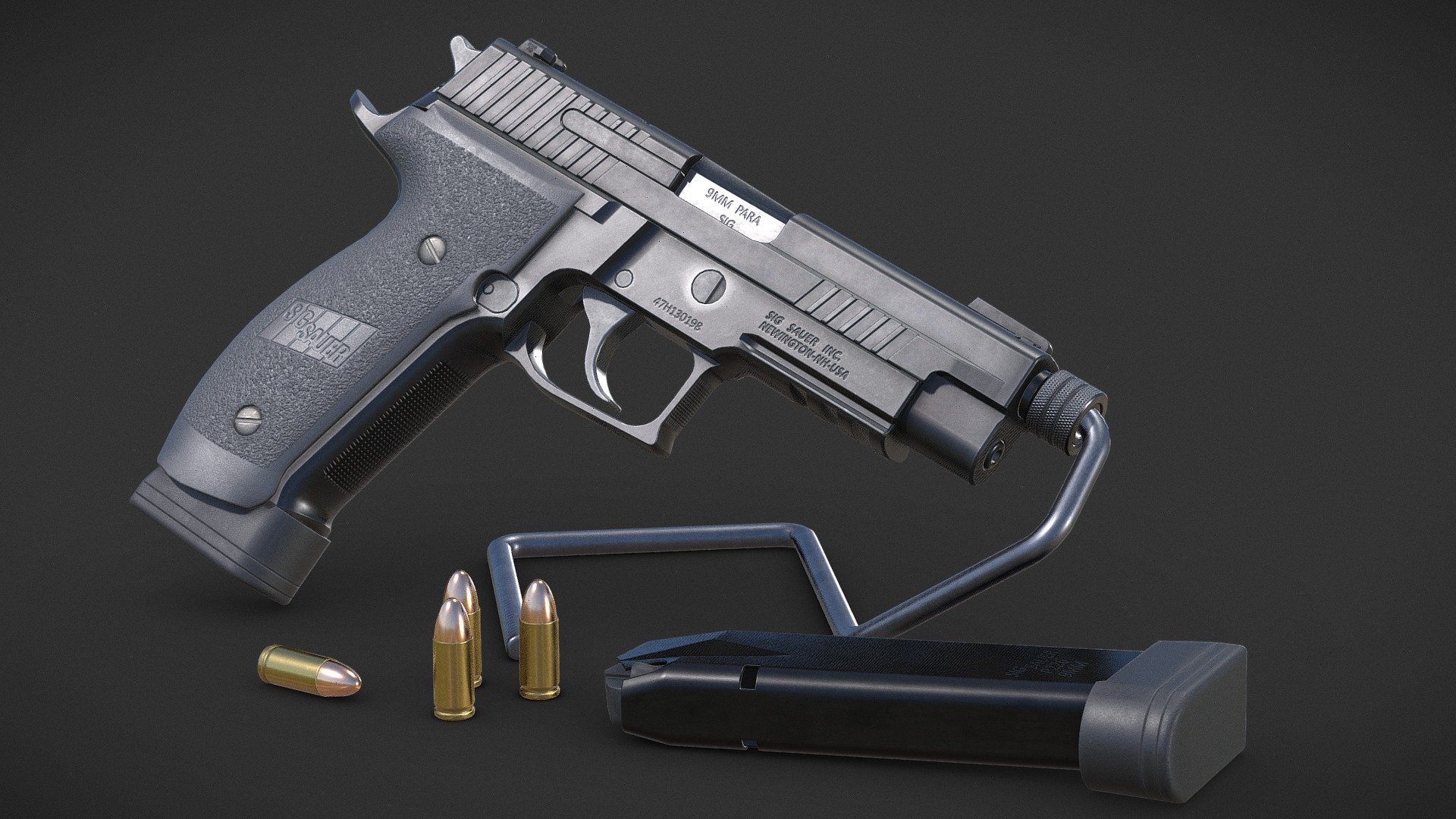 SIG Sauer P226 TACOPS 9mm Handgun - 3D model by 8sianDude (@haoliu95 ...