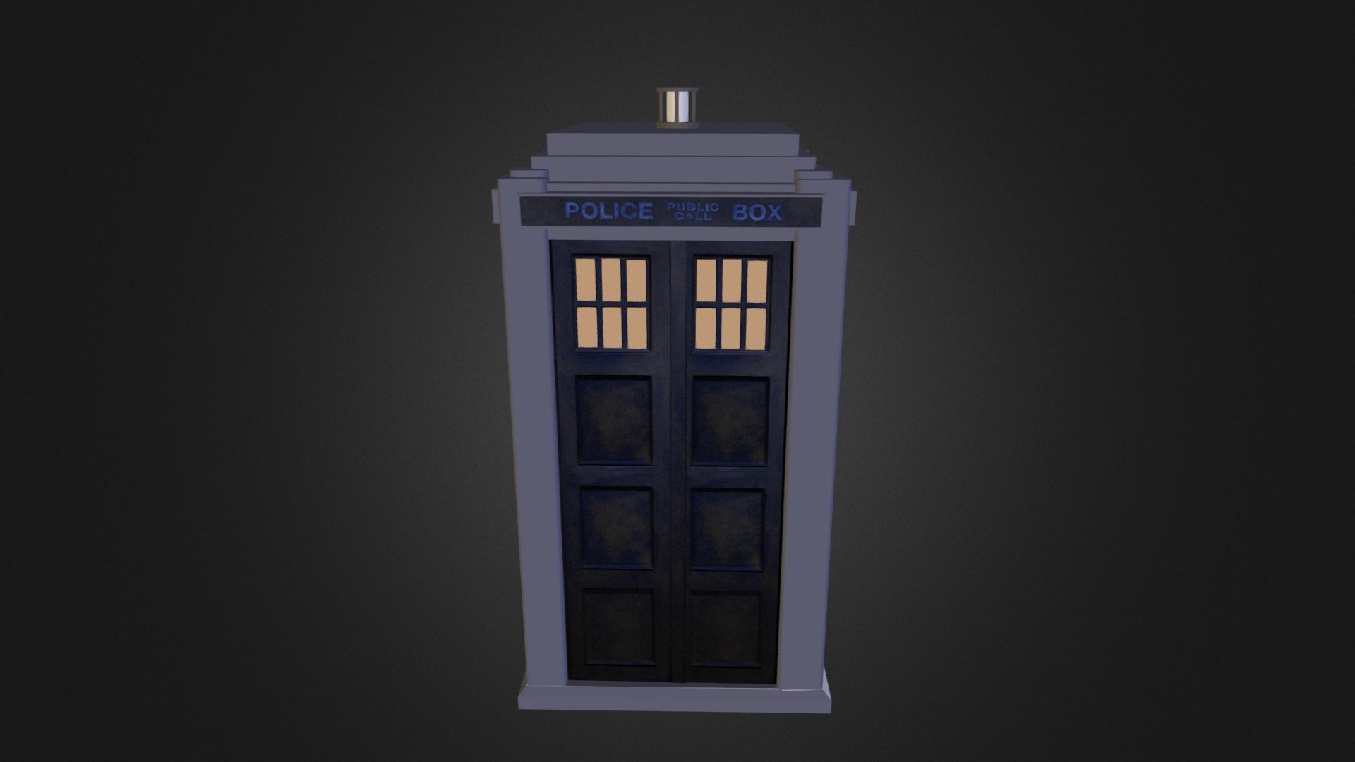 The Five Doctors TARDIS Exterior - 3D model by dichwer [1741501 ...
