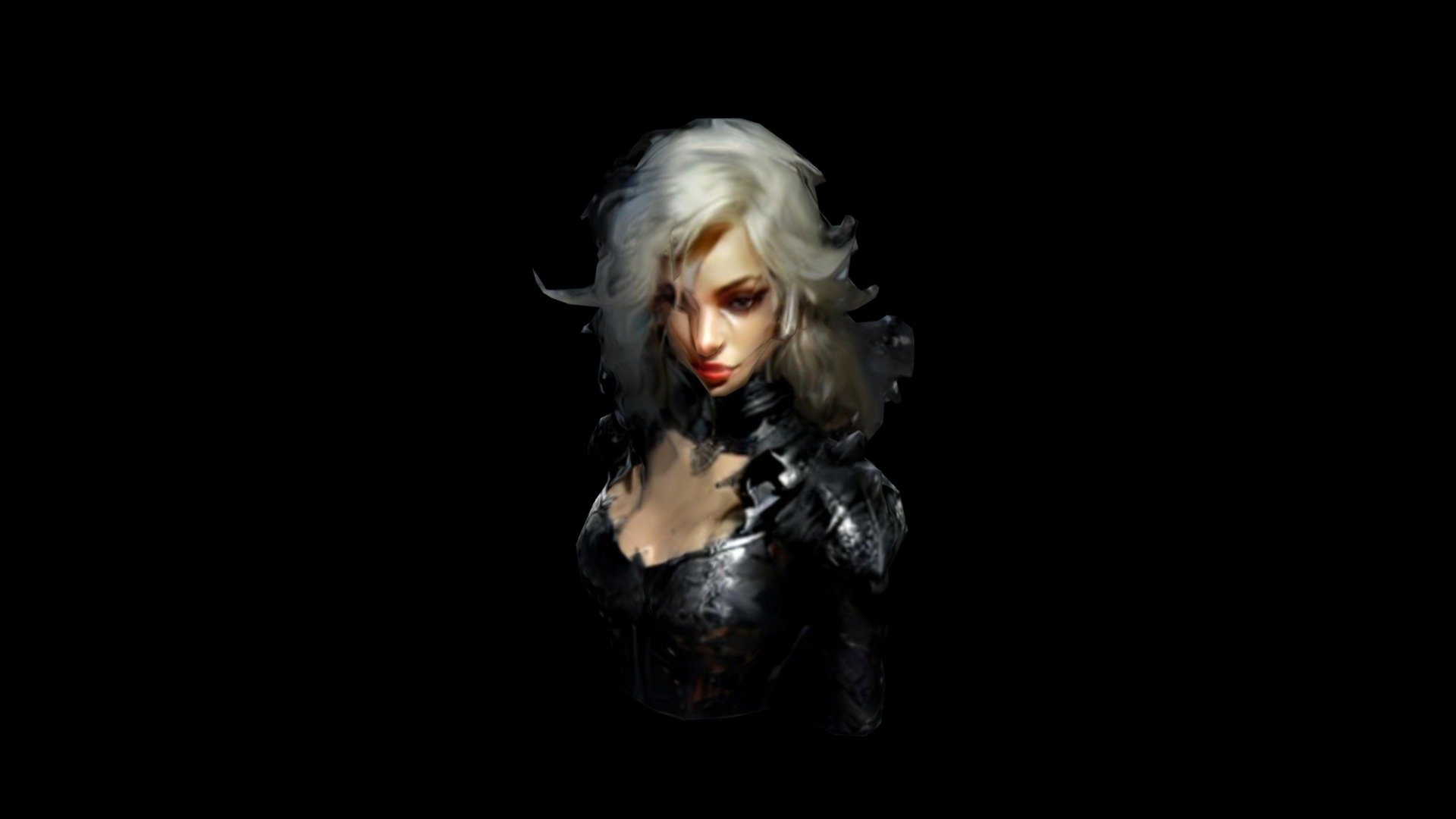 "Midnight Glamour Fashion Model in the Shadows" - Download Free 3D ...