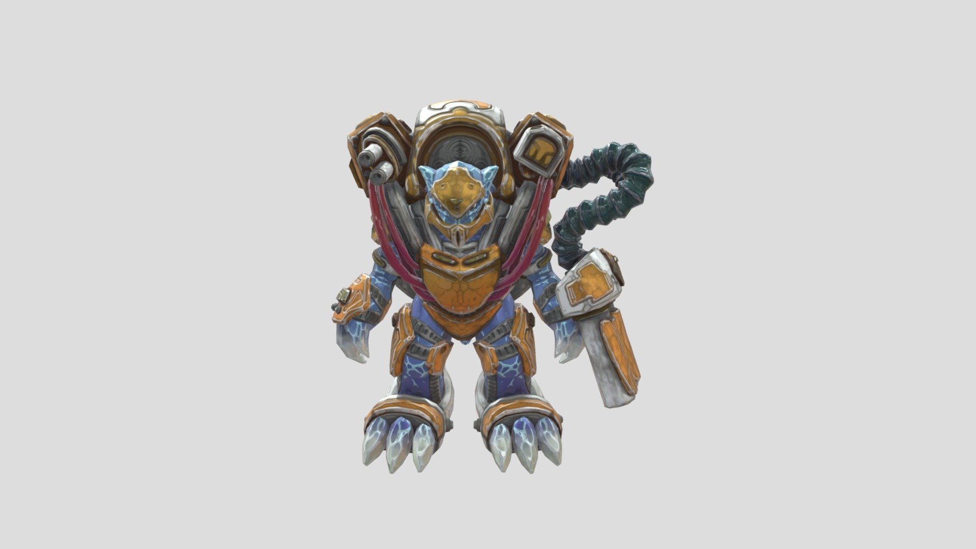 Blastoise Pokemon - 3D model by Phuoc Buu Tran (@buuphuoccomputer ...