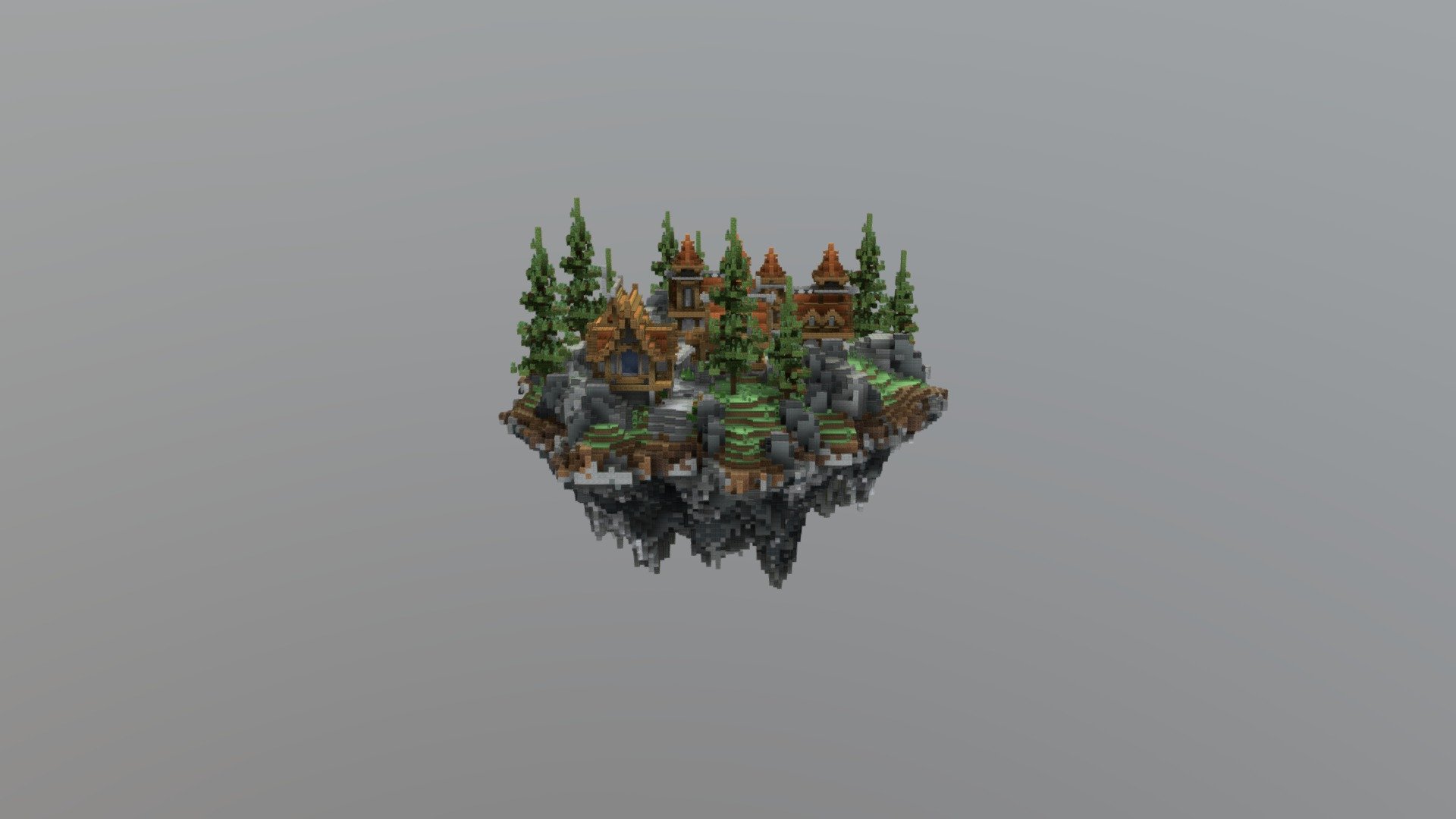 medieval skyblock spawn - 3D model by originbuilds [1748595] - Sketchfab