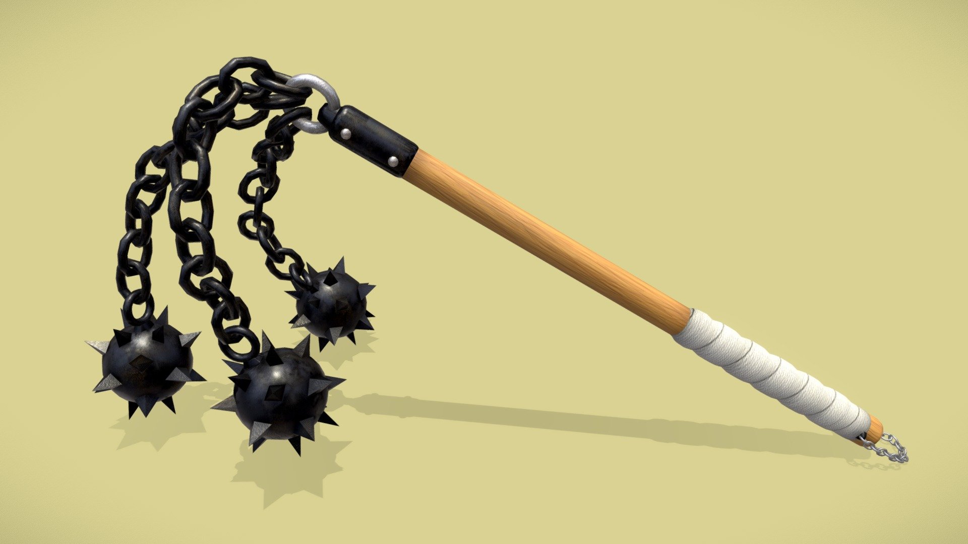 Morning Star Flail 🌟 #SketchfabWeeklyChallenge - 3D model by TheoClarke ...