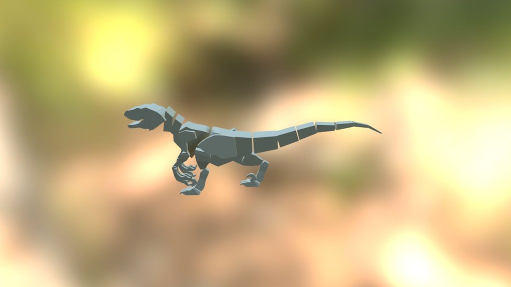 Cube Utahraptor Walk - 3D model by mckaymanning [1749ac5] - Sketchfab