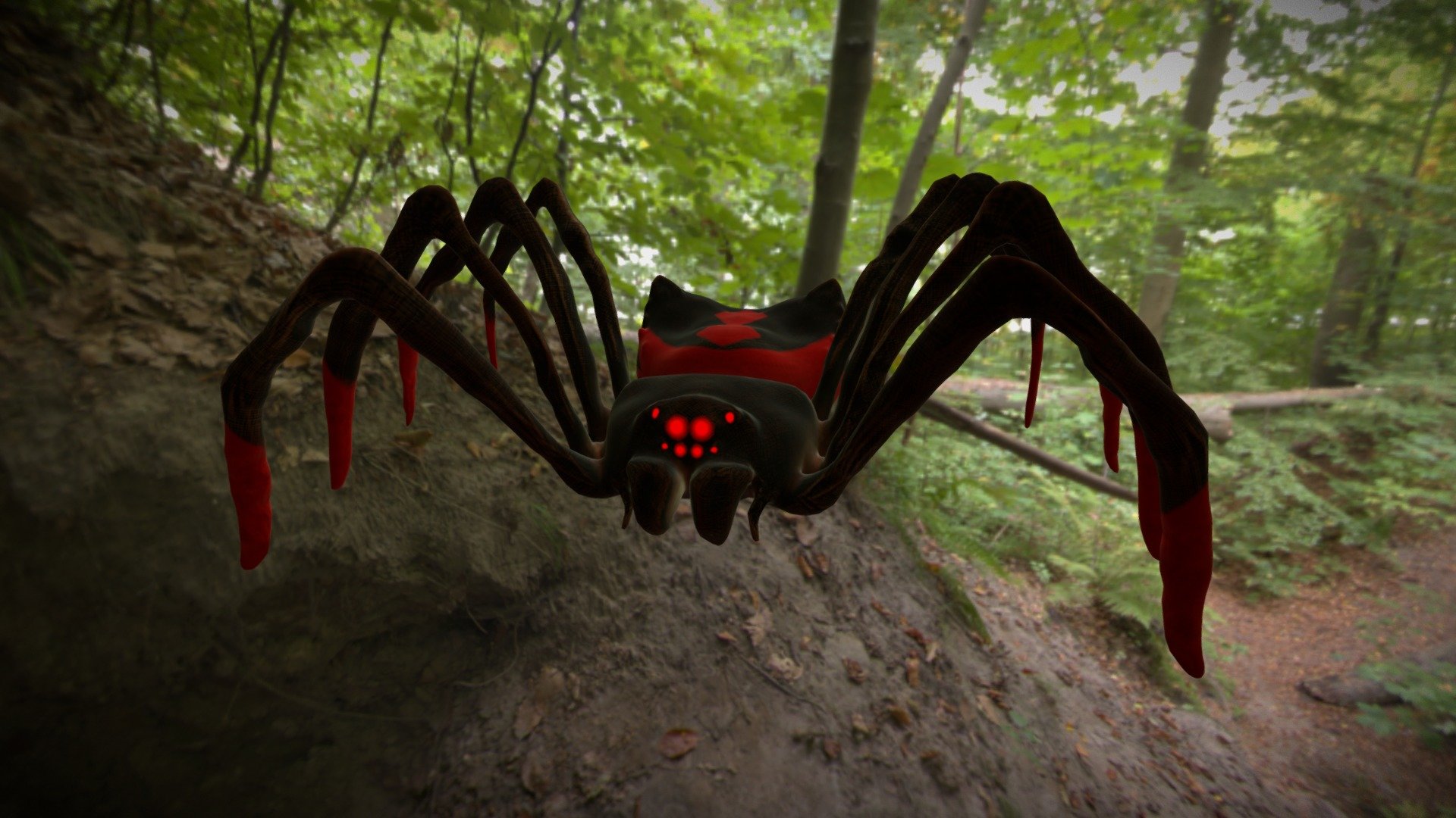 Spider - 3D model by Kaylyn (@Kaylyin) [174c33c] - Sketchfab