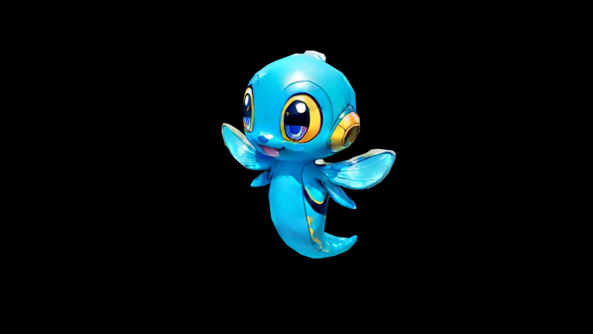 "Blue Fluid Vertebrate in Nature" Liquid Vertebr - Download Free 3D ...