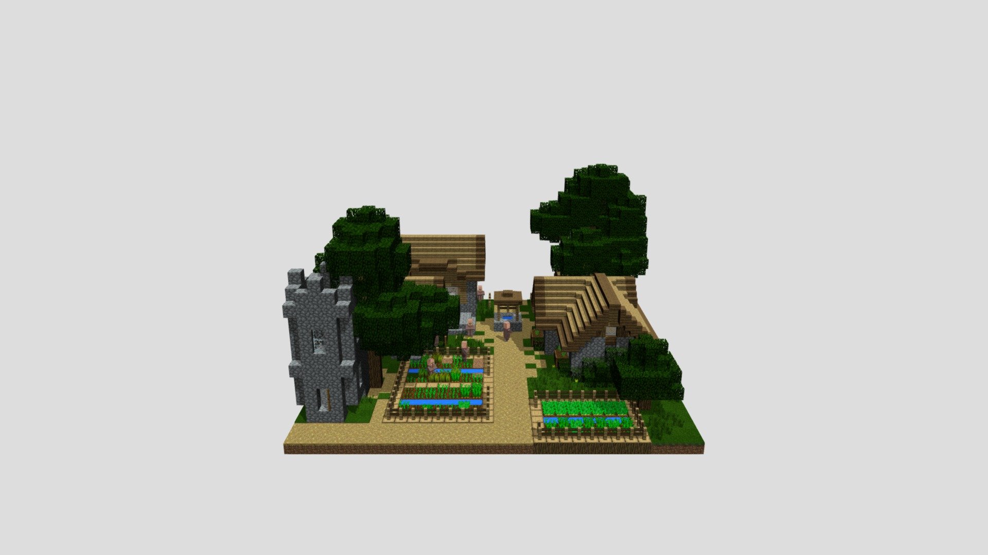 Quaint Village - 3D model by Matt Alexander (@Matt-Alexander) [1751c36 ...