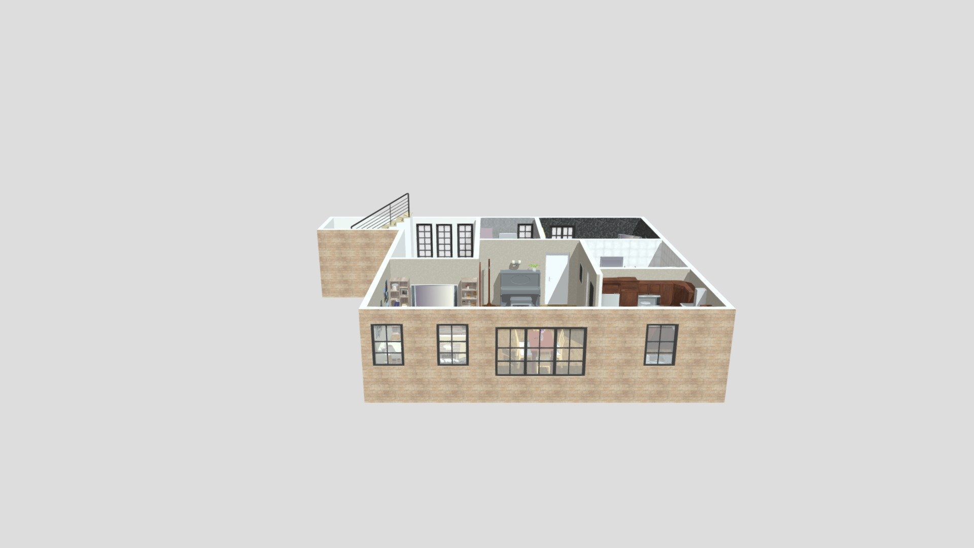 My flat - Download Free 3D model by Home Design 3D (@homedesign3d ...