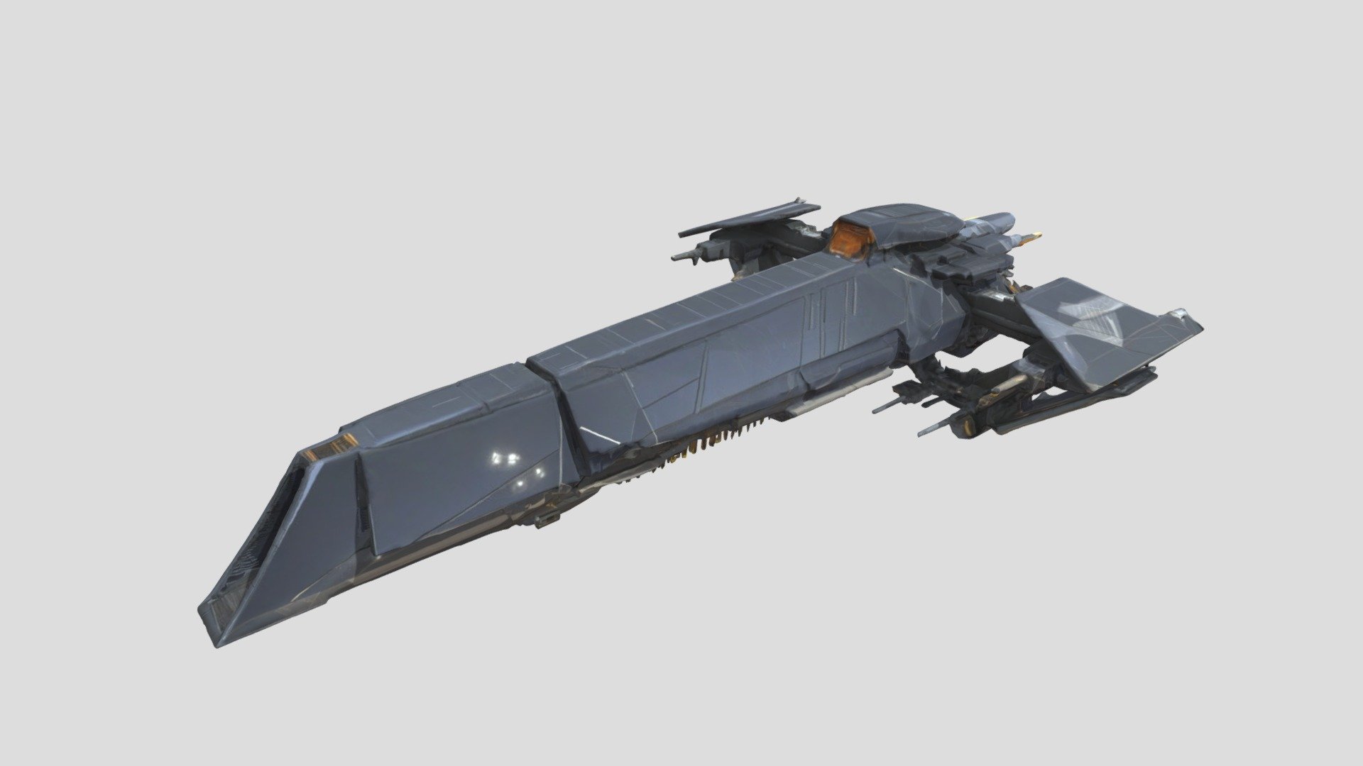 Interceptor-class Starship - 3D model by 𝖟𝖙𝖗𝖟𝖙𝖗 (@ztrztr3) [1756892 ...