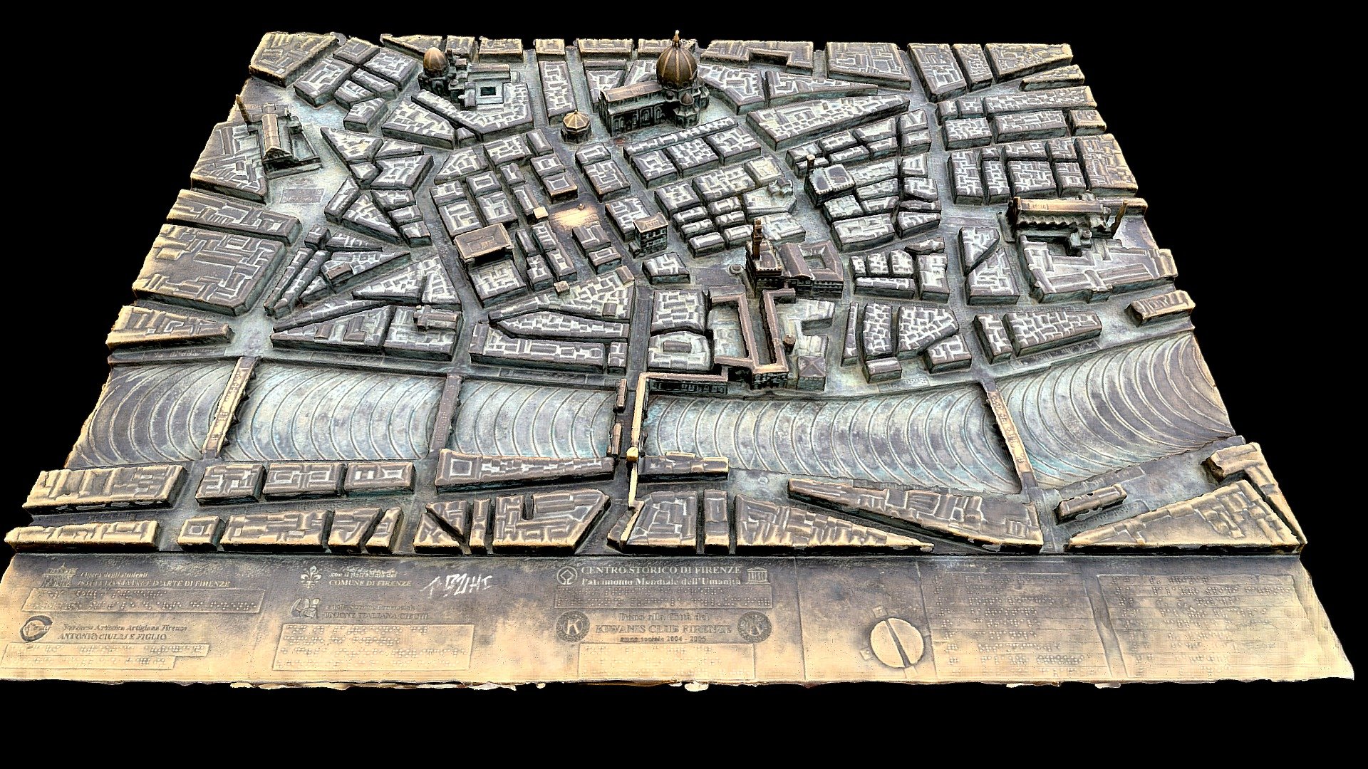 CENTRO STORICO DI FIRENZE - BRASS CITY MODEL - Download Free 3D model ...