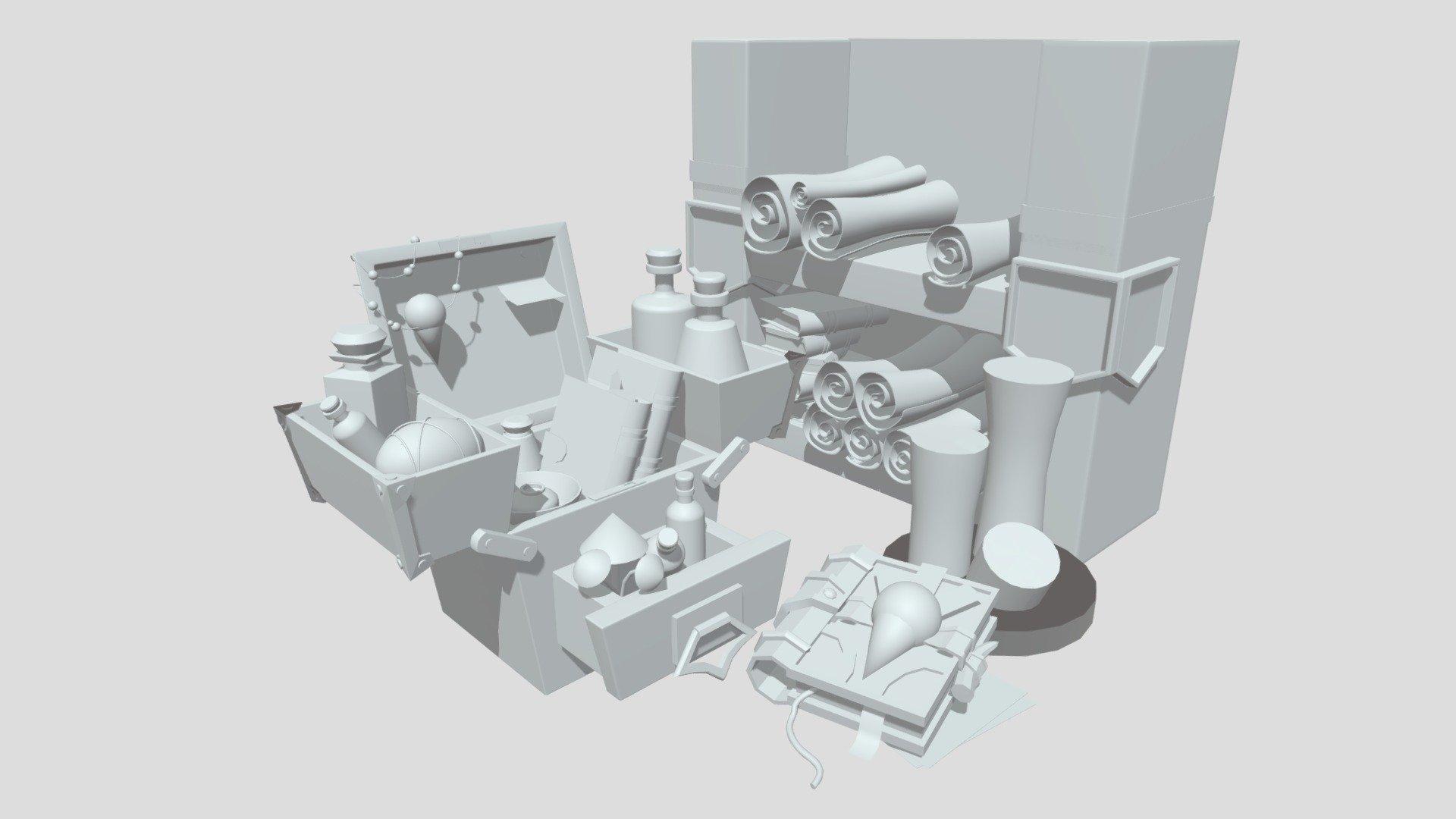 WitchesBox - 3D model by Liz Colon-Torres (@lizxiomara) [175b64d ...
