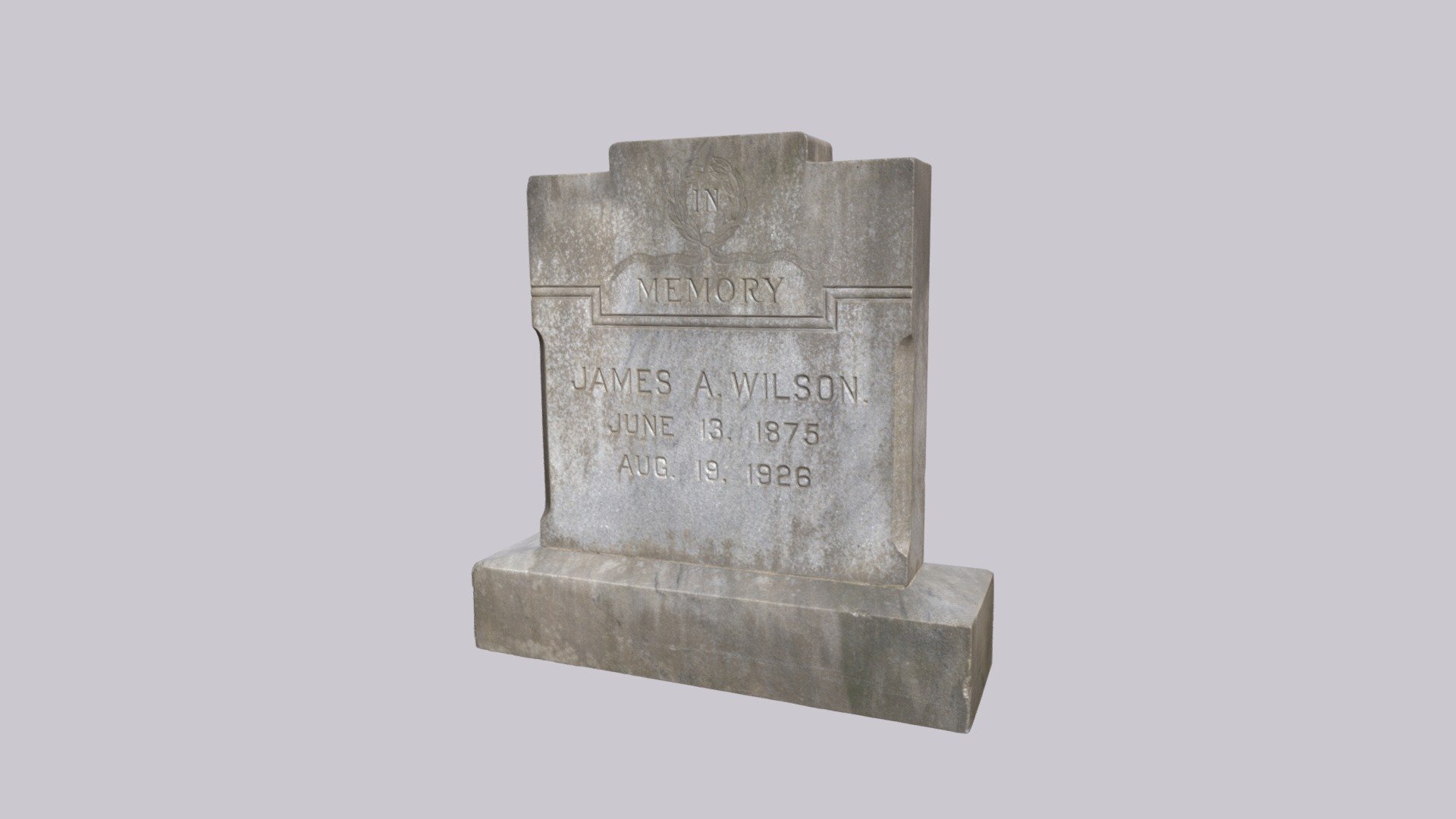 James Wilson Headstone - Download Free 3D model by NCPTT_NPS [175d9f8 ...