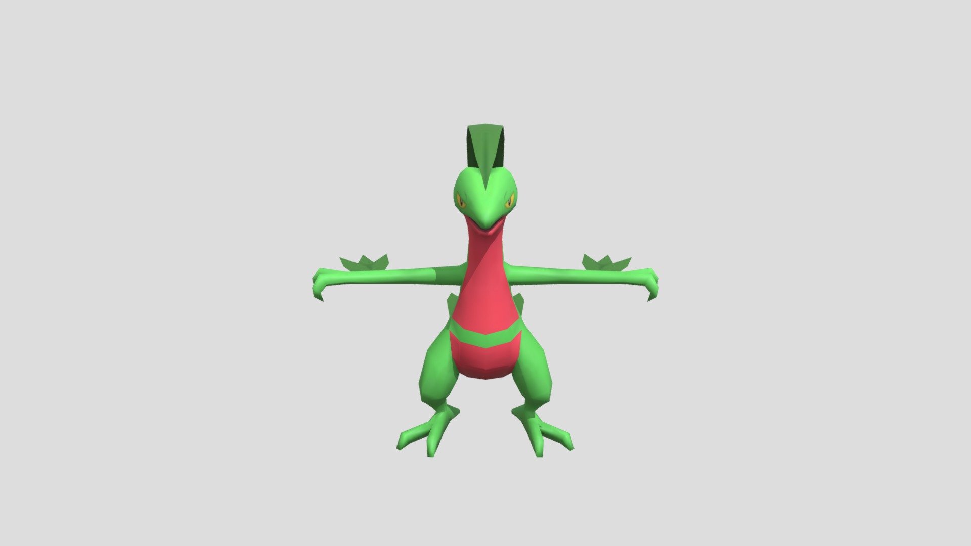 Grovyle - 3D model by nguyenlouis32 [175e98e] - Sketchfab