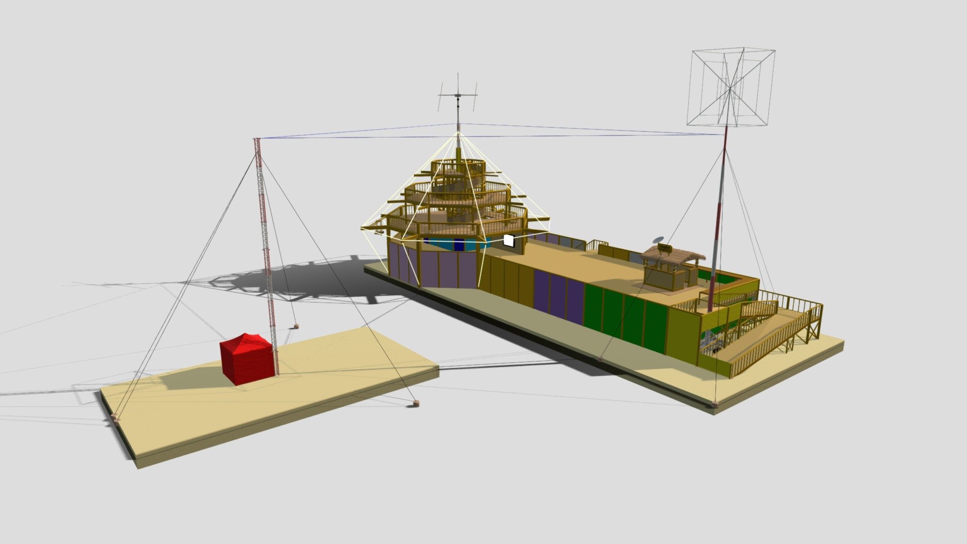 c turm komplett_1 - 3D model by K4D4 [175f1b6] - Sketchfab