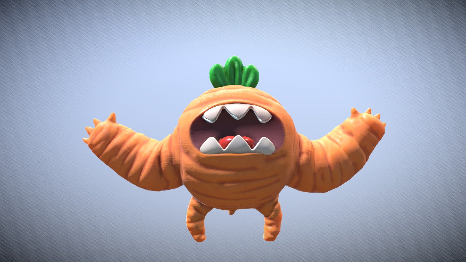 carrot character - 3D model by Angel_Schuerewegen [17607f4] - Sketchfab