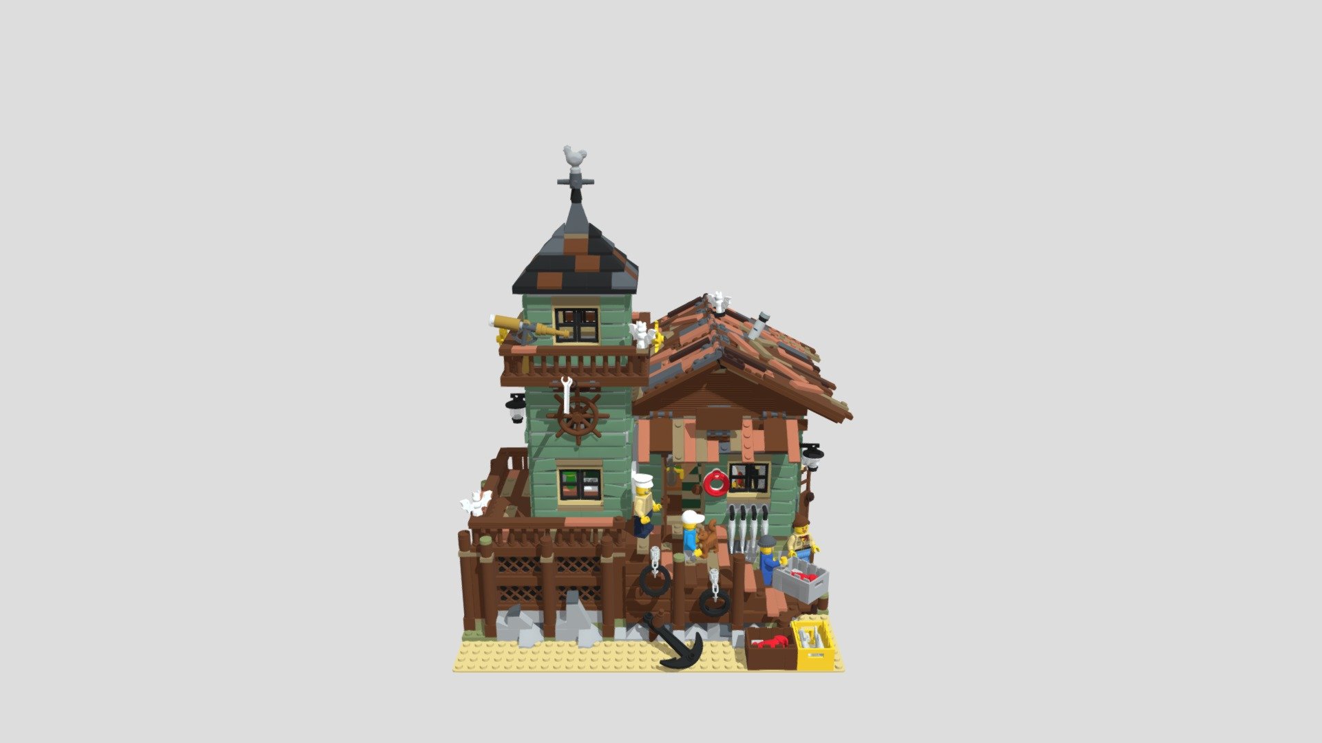 Old Fishing Store - Download Free 3D model by ric.bionicle [1760b3f ...