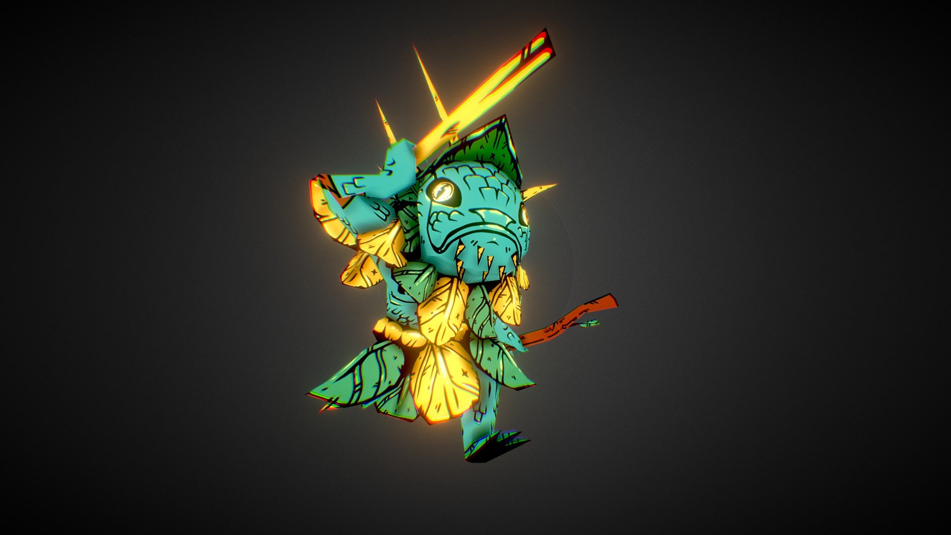 Low poly Frog Archer Animation - 3D model by imitate [1761ebc] - Sketchfab