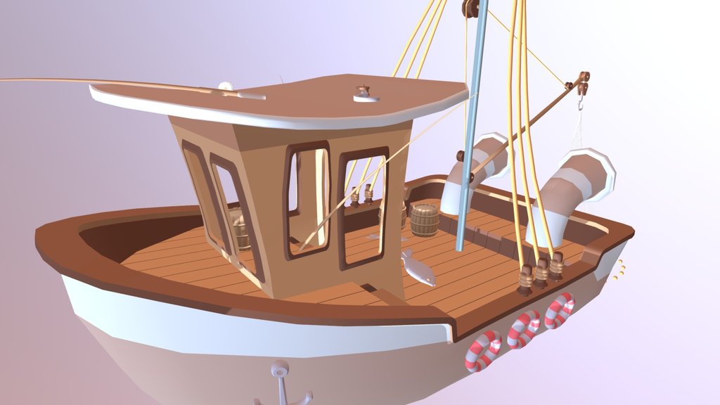 Fishing boat - A 3D model collection by elena_bossi - Sketchfab