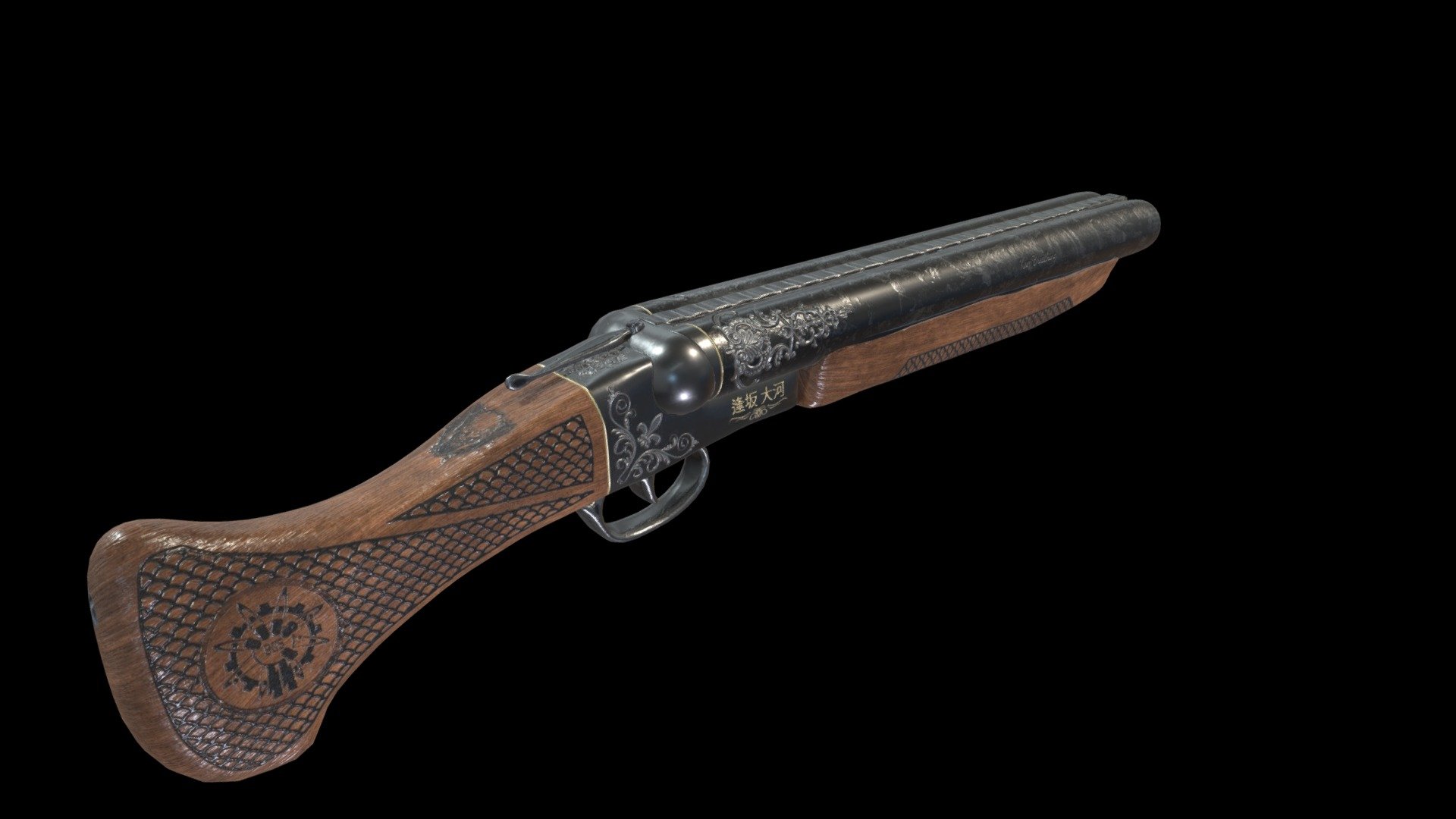 Garret Sawed-off Shotgun - 3D model by dgarcia.sscc [17620af] - Sketchfab