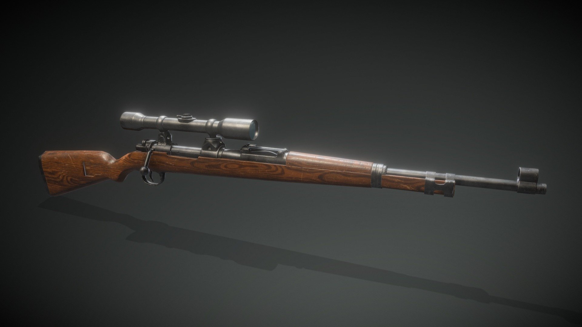 Escape Germany - K98 + Scope - 3D model by GRIP420 [1762d31] - Sketchfab