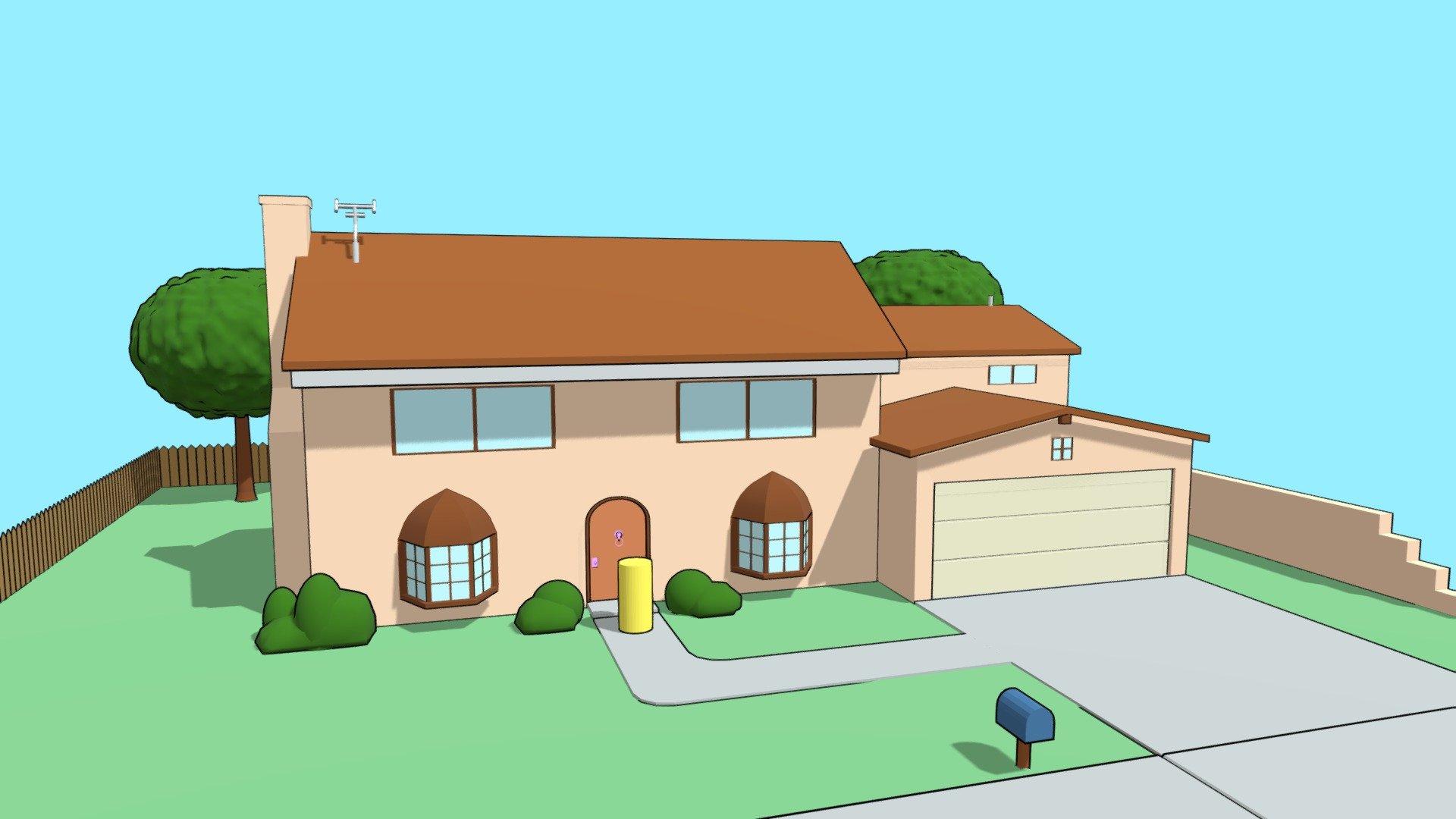 The Simpson Diorama (Blender Node Texture) - 3D model by WEXSELCIOR9 ...