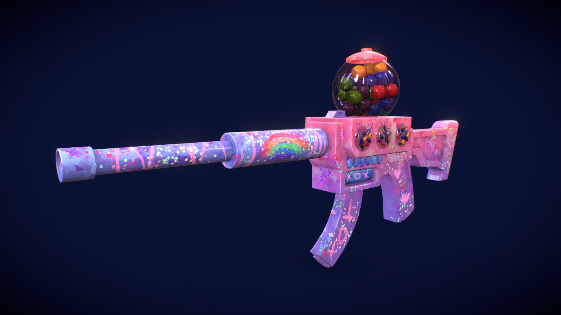 New_Candy_Gun - 3D model by Jay636 [1763bcb] - Sketchfab
