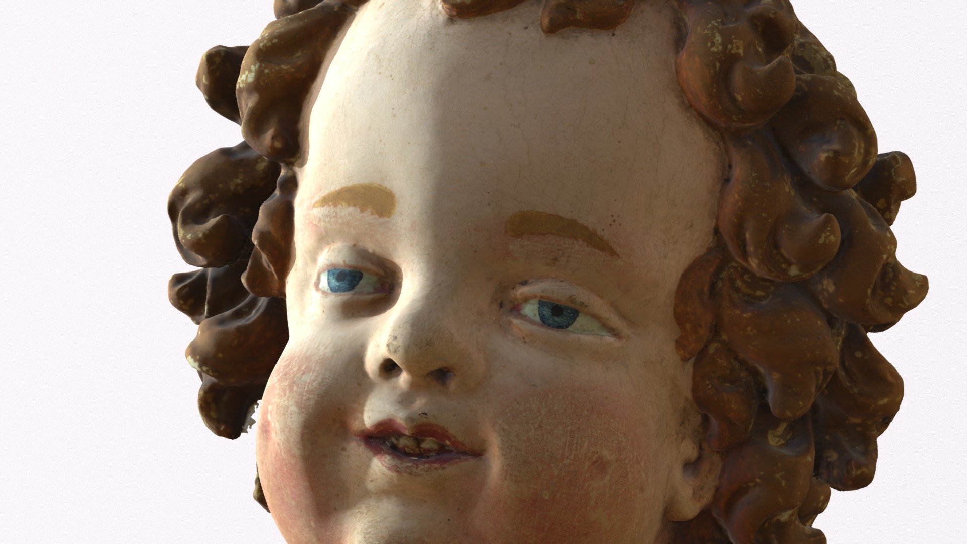 Wooden Angelhead. 1700s - 3D model by Christer Lindqvist (@Pappac ...