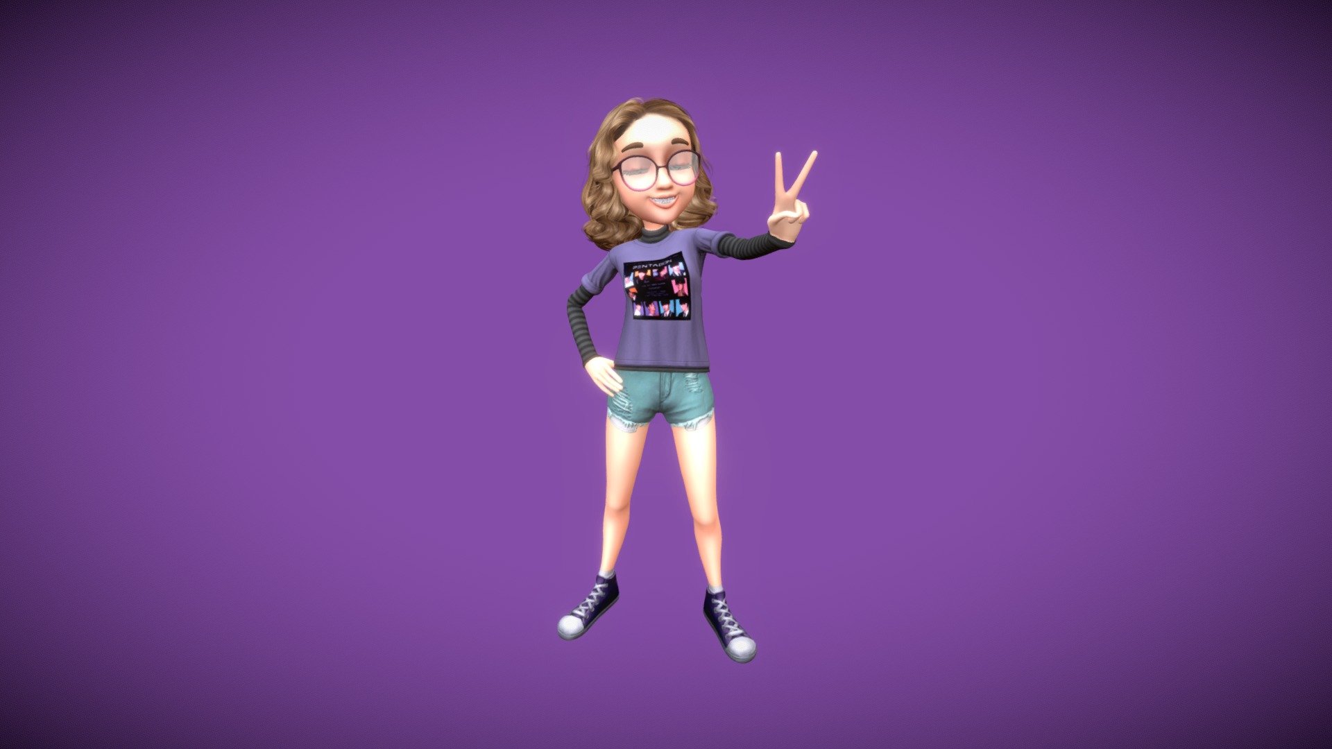 Lolzinha 3D - 3D model by Douglas.Costa [176463c] - Sketchfab