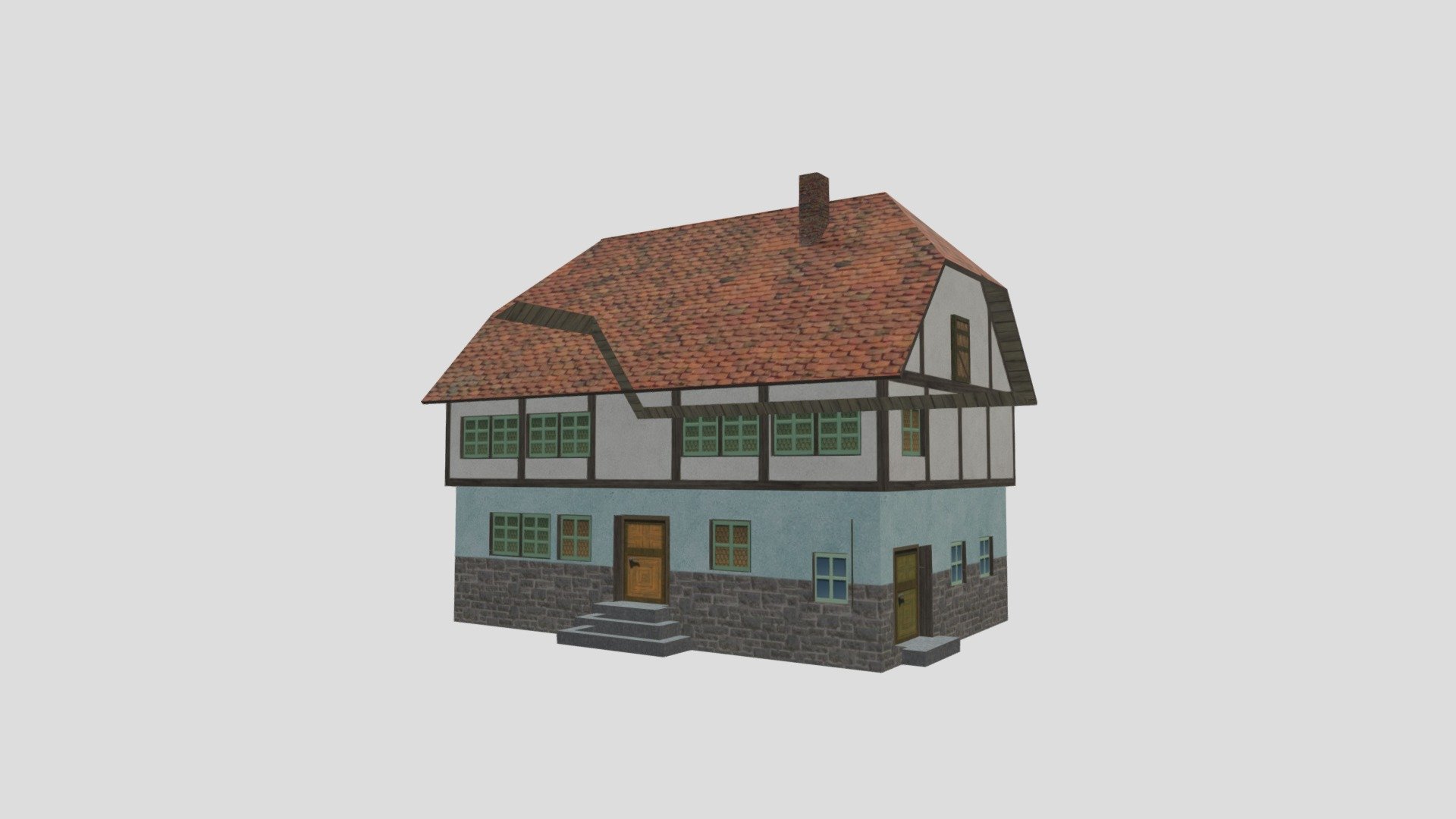 3D Pubg House For 3D Cartoons and Stories - Download Free 3D model by ...