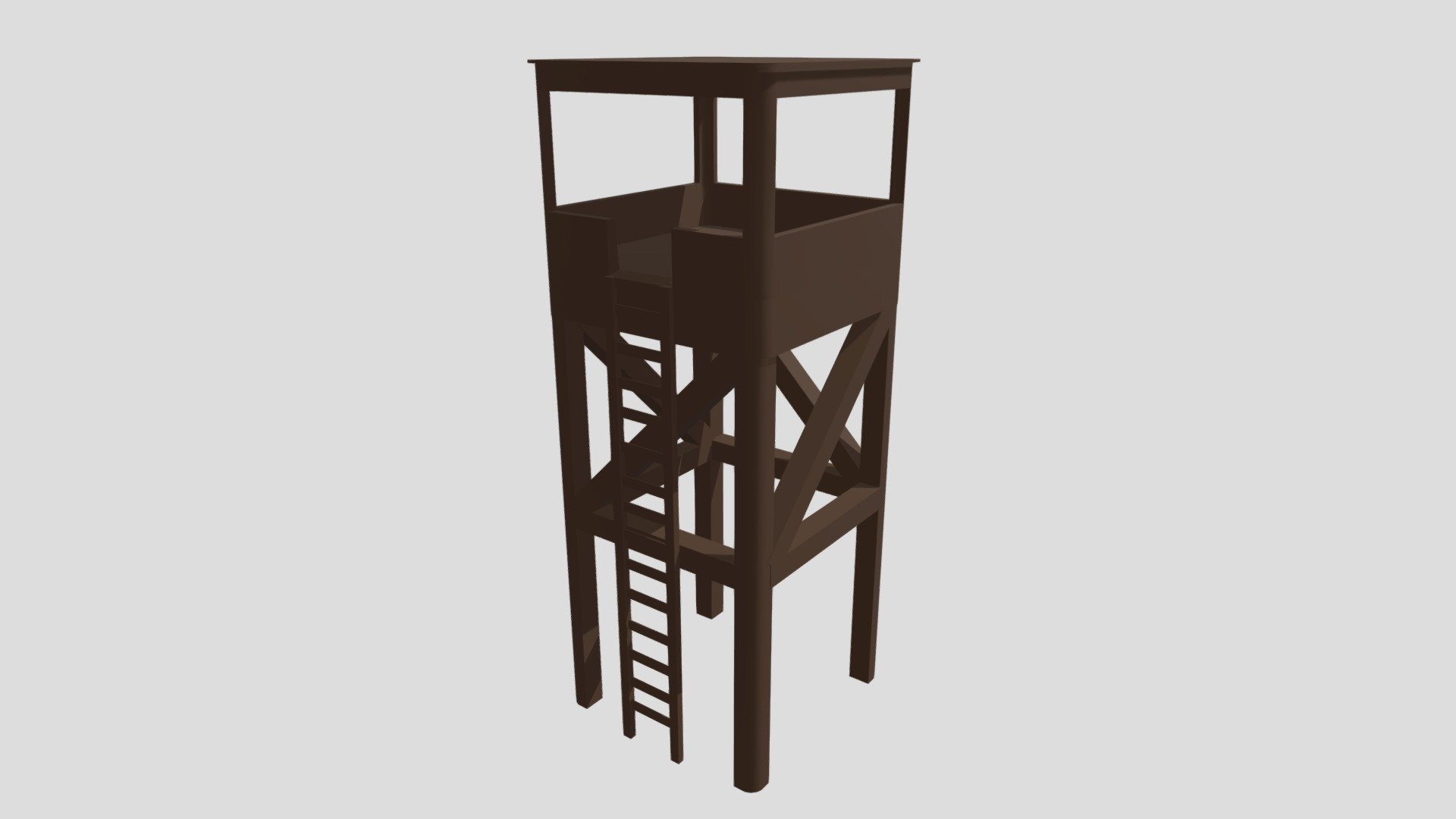 Wooden Watchtower - Download Free 3D model by oconop23 [17653d3 ...