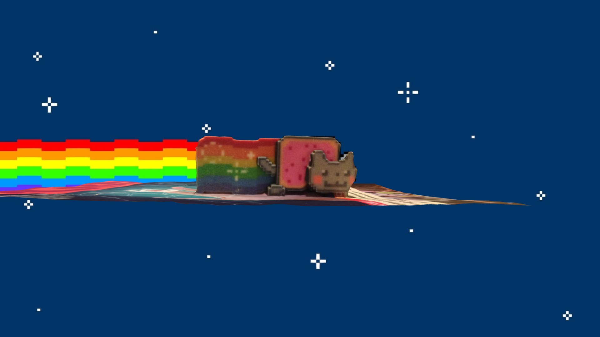 3D printed Nyan Cat #3DST15 - 3D model by Maurice Svay (@mauricesvay ...
